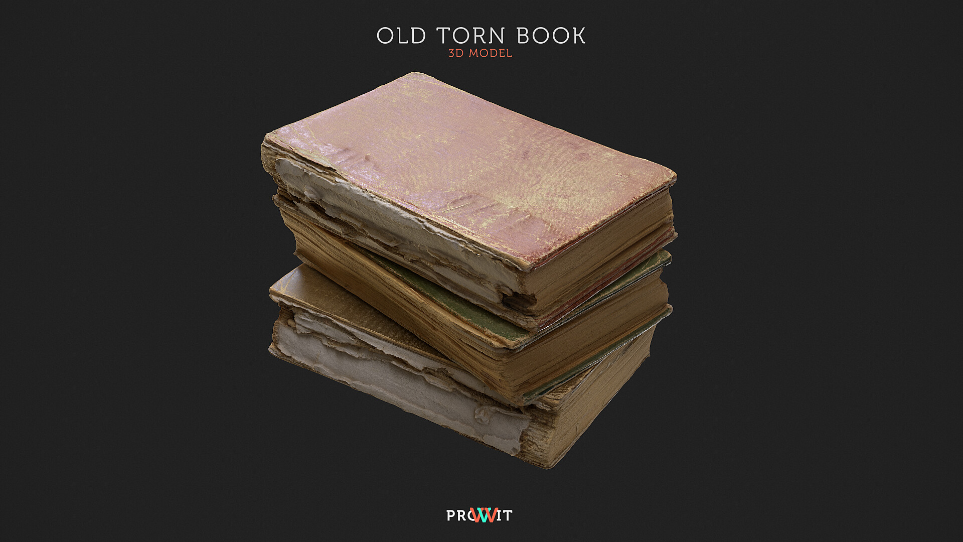 ArtStation - Old Torn Book 3D model