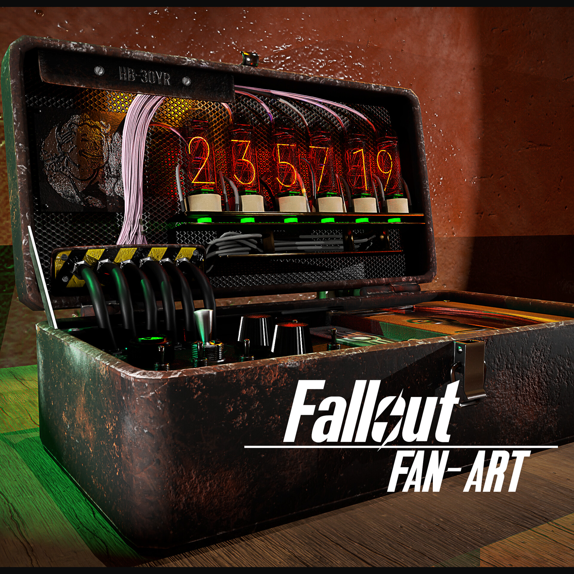 ArtStation - Fallout Fan-Art Clock-Case