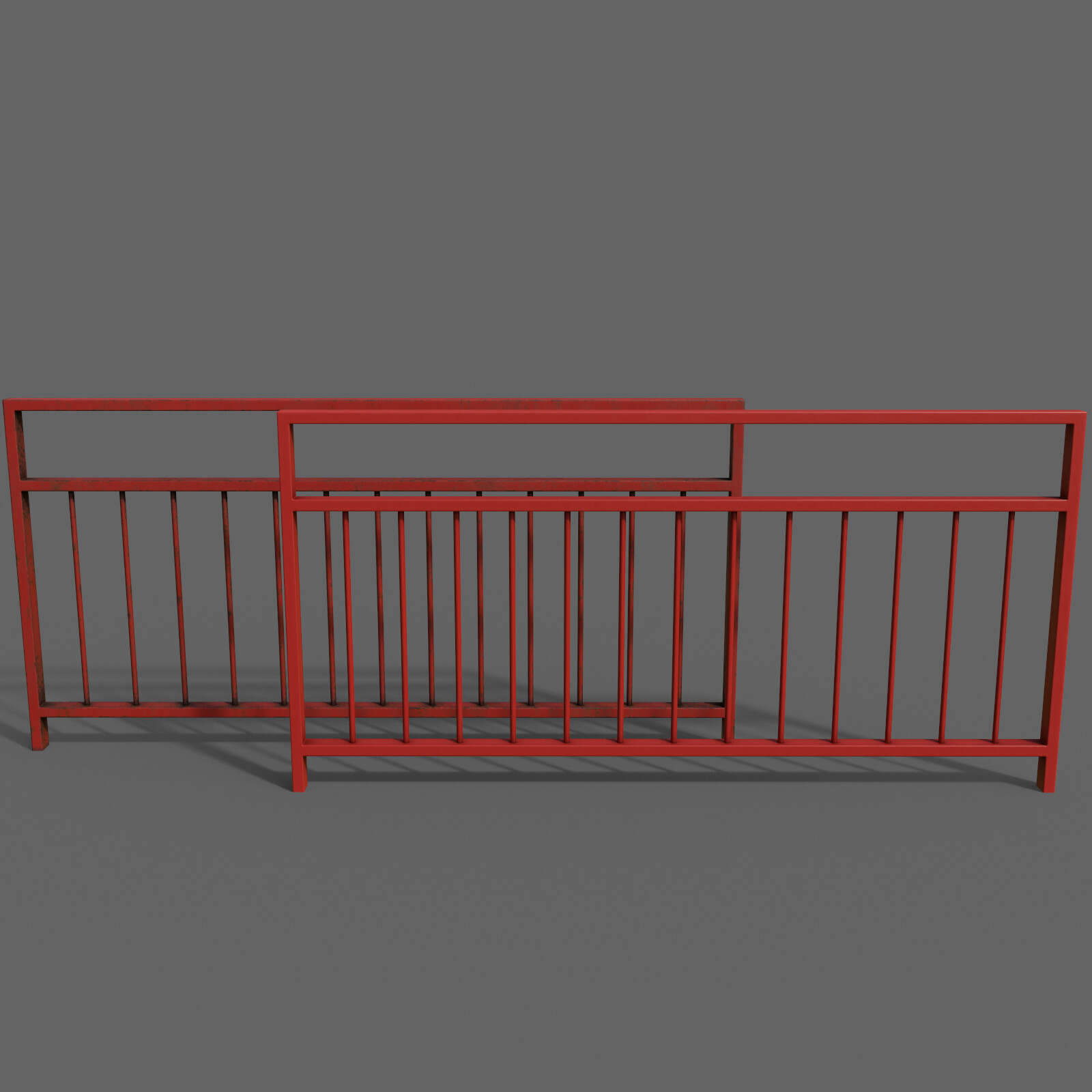 ArtStation - PBR Pedestrian Guard Rail V3 Red