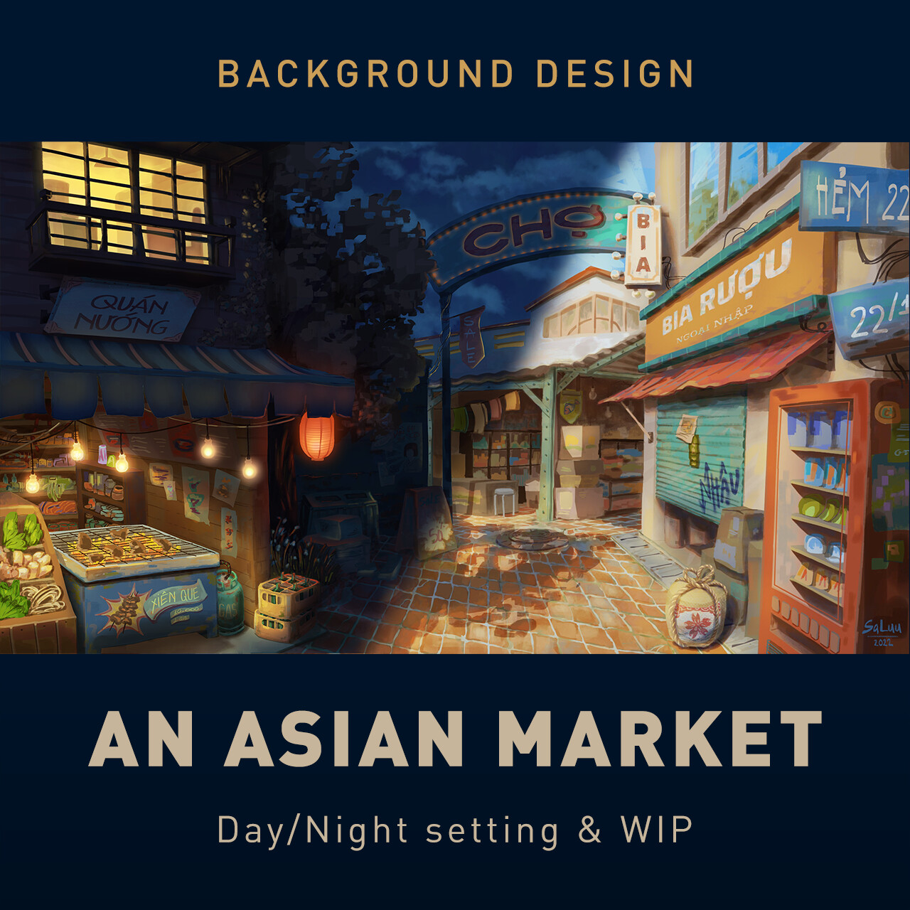 ArtStation - Asian Market & WIP