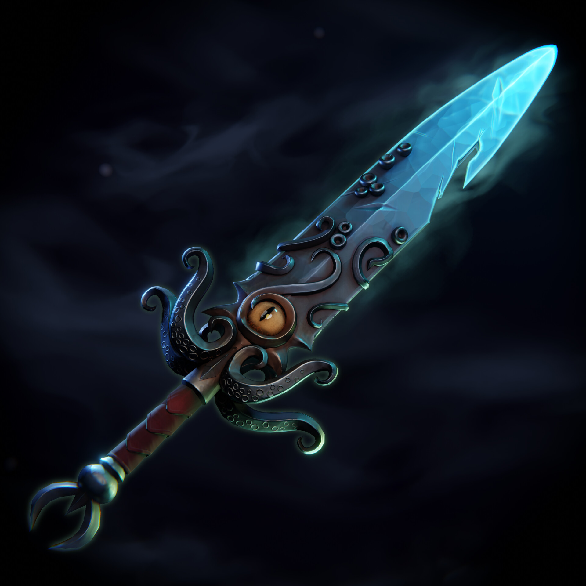 ArtStation - Kraken's Wrath Stylized Sword: Practice piece