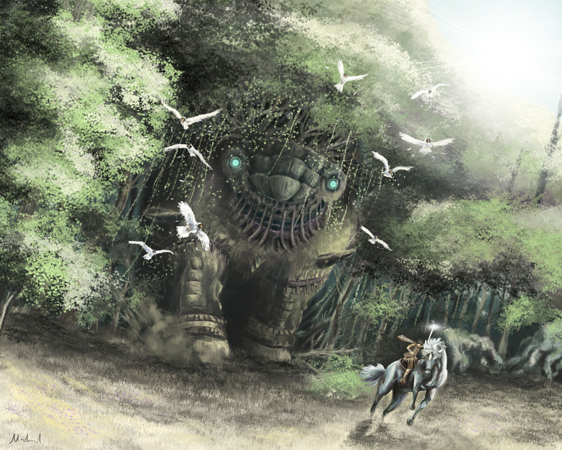 ArtStation - Autoral Colossus - SOTC fanart