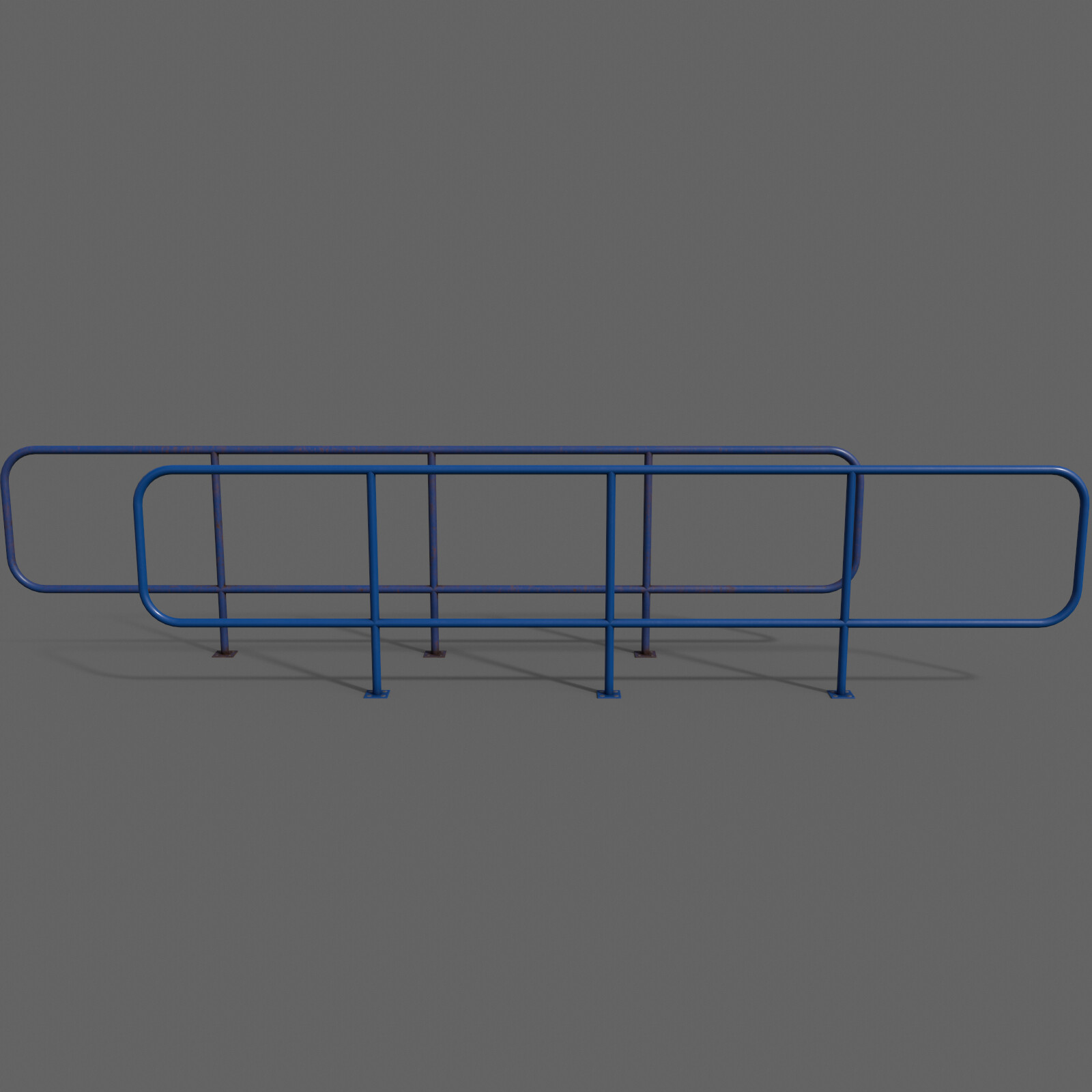 ArtStation - PBR Pedestrian Guard Rail V5 Blue