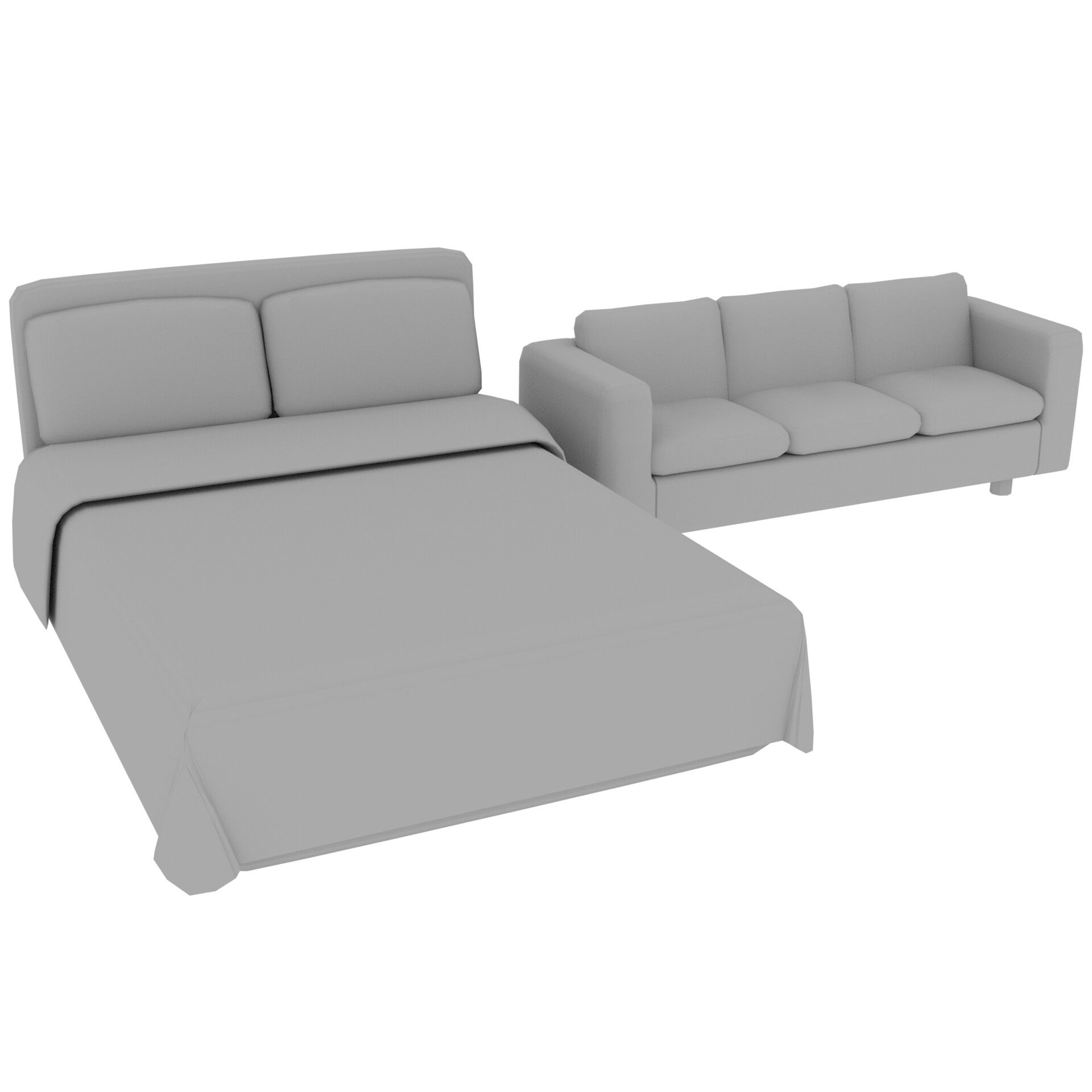 ArtStation - Sofa & Bed Base Mesh