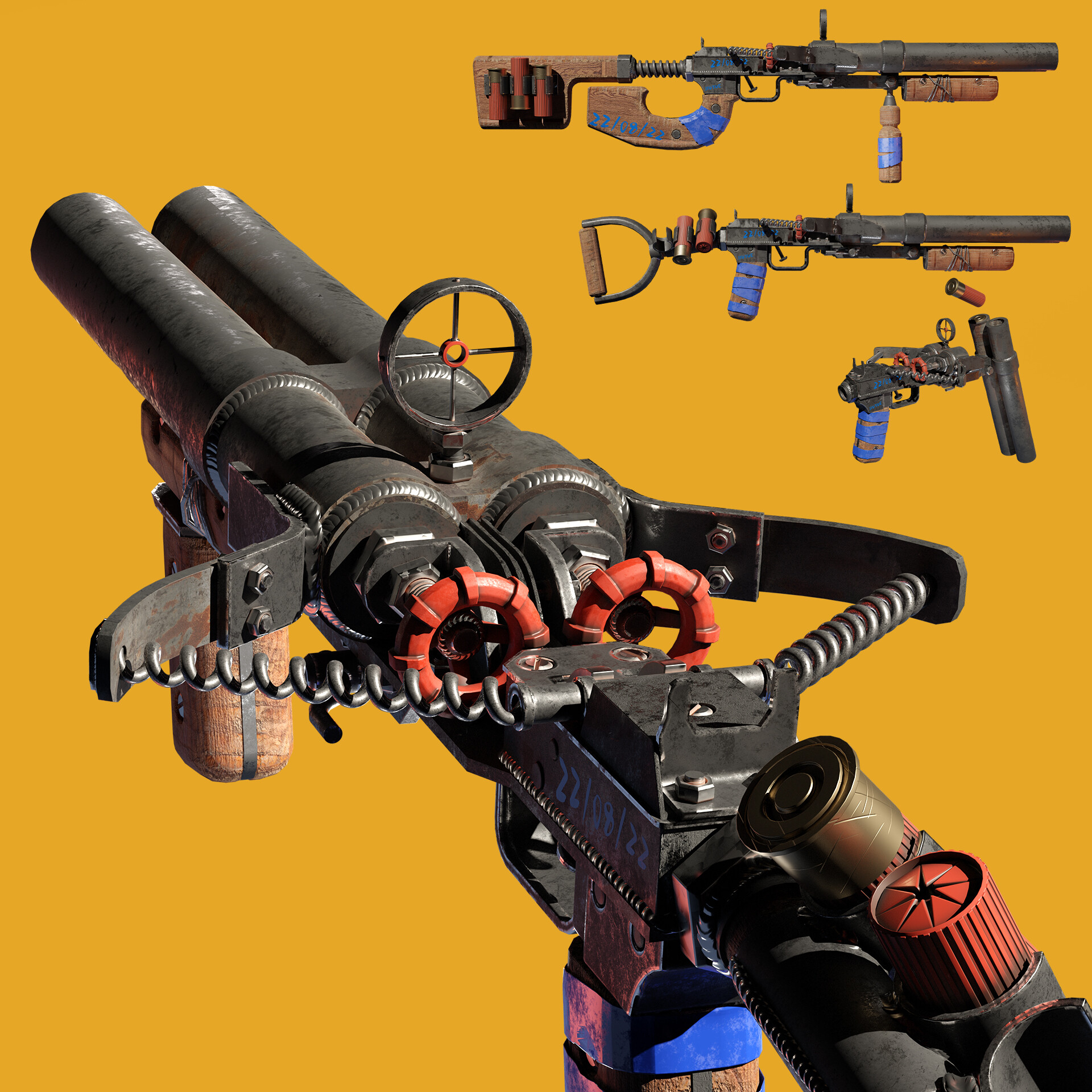 ArtStation - Doomsday shotgun fired by crossbow