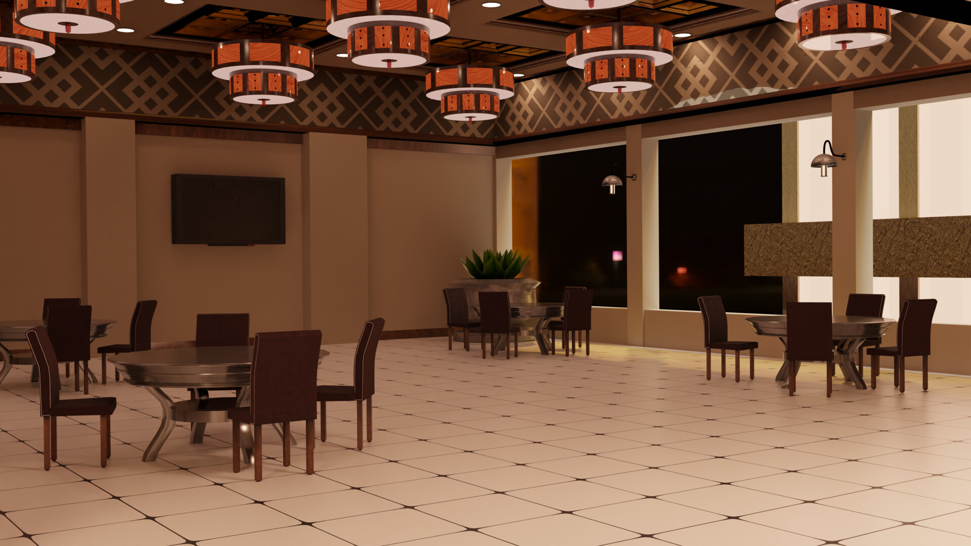 ArtStation - Fancy Conference Room Interior