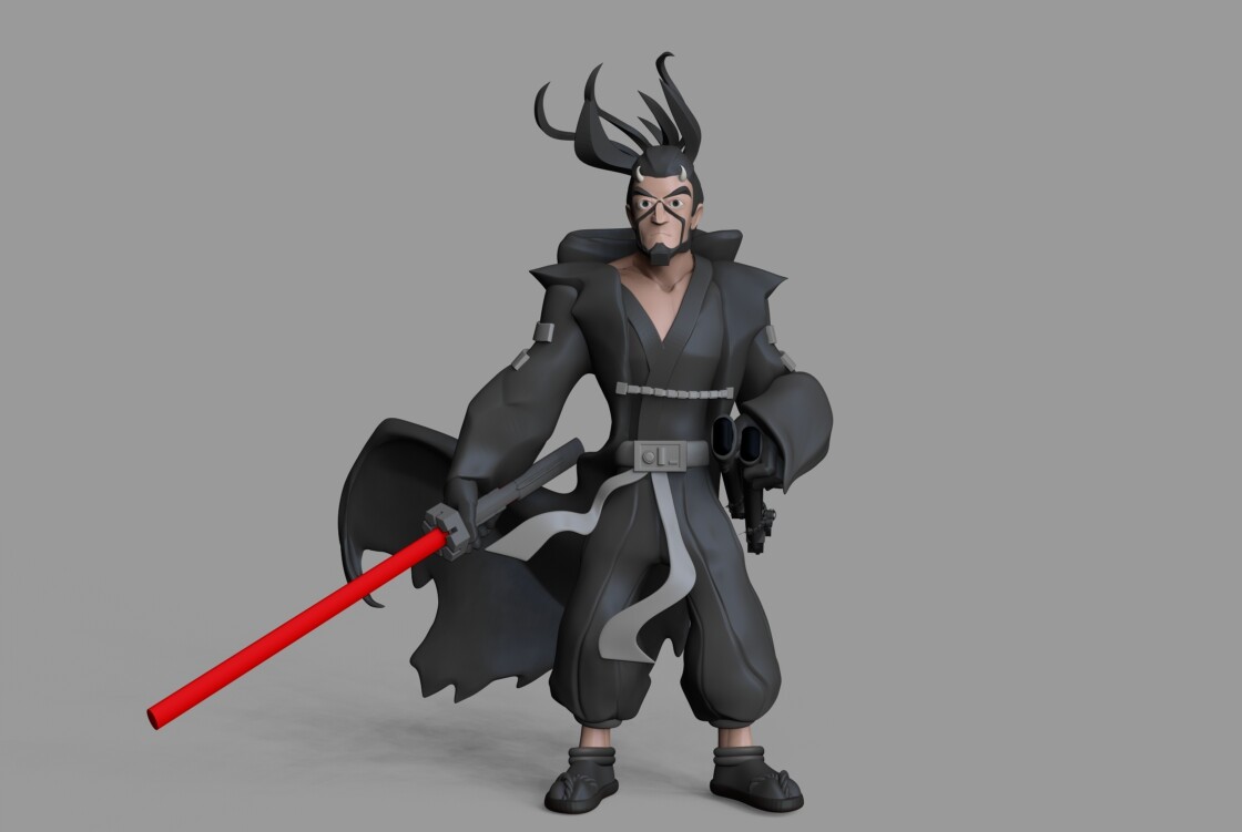 ArtStation - Ronin - Star wars Samurai Disney Infinity Style