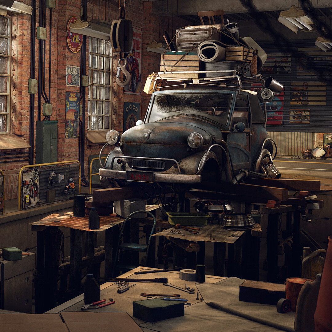ArtStation - Garage Repair