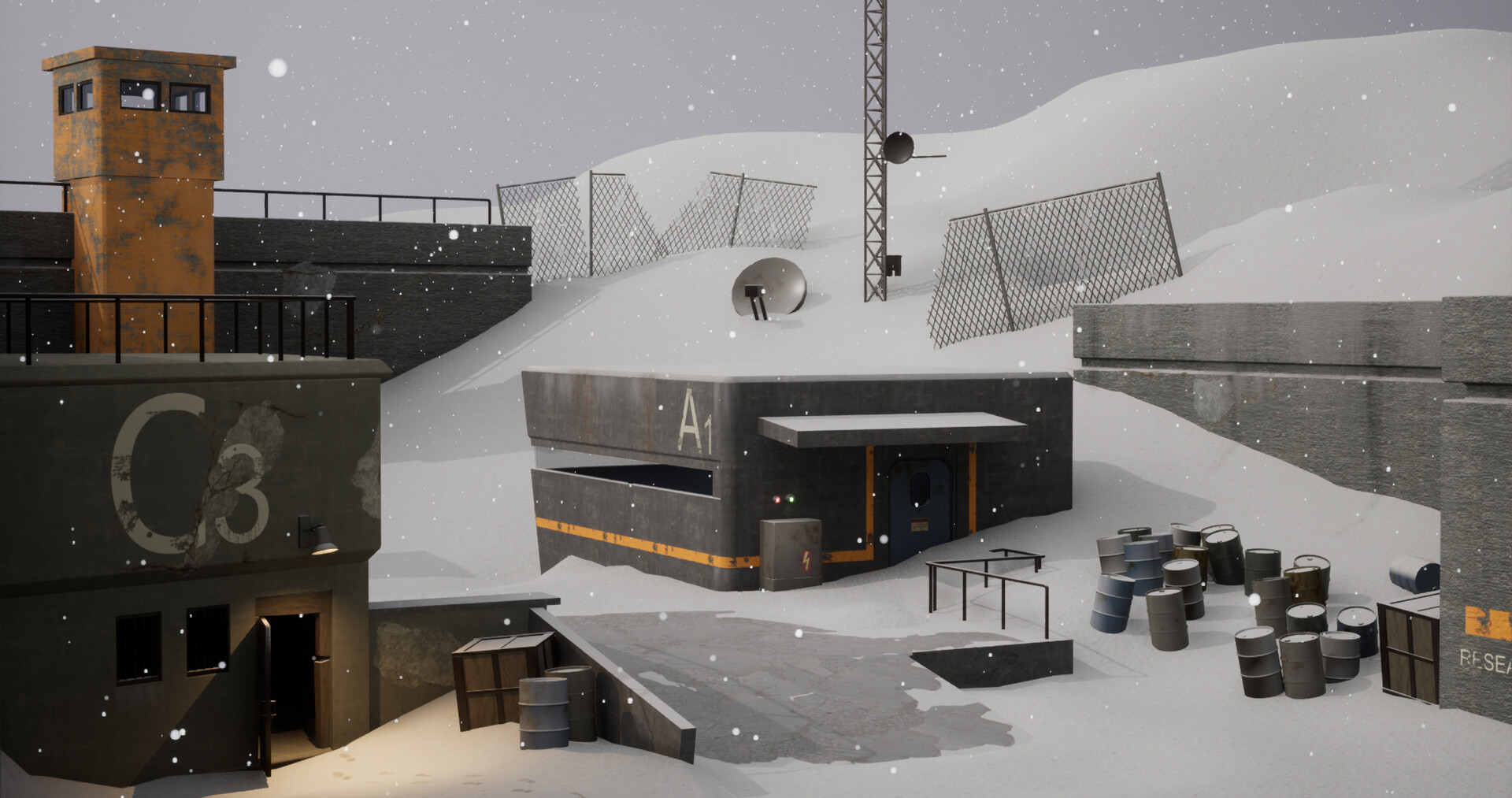 ArtStation - Snowy Lab Environment