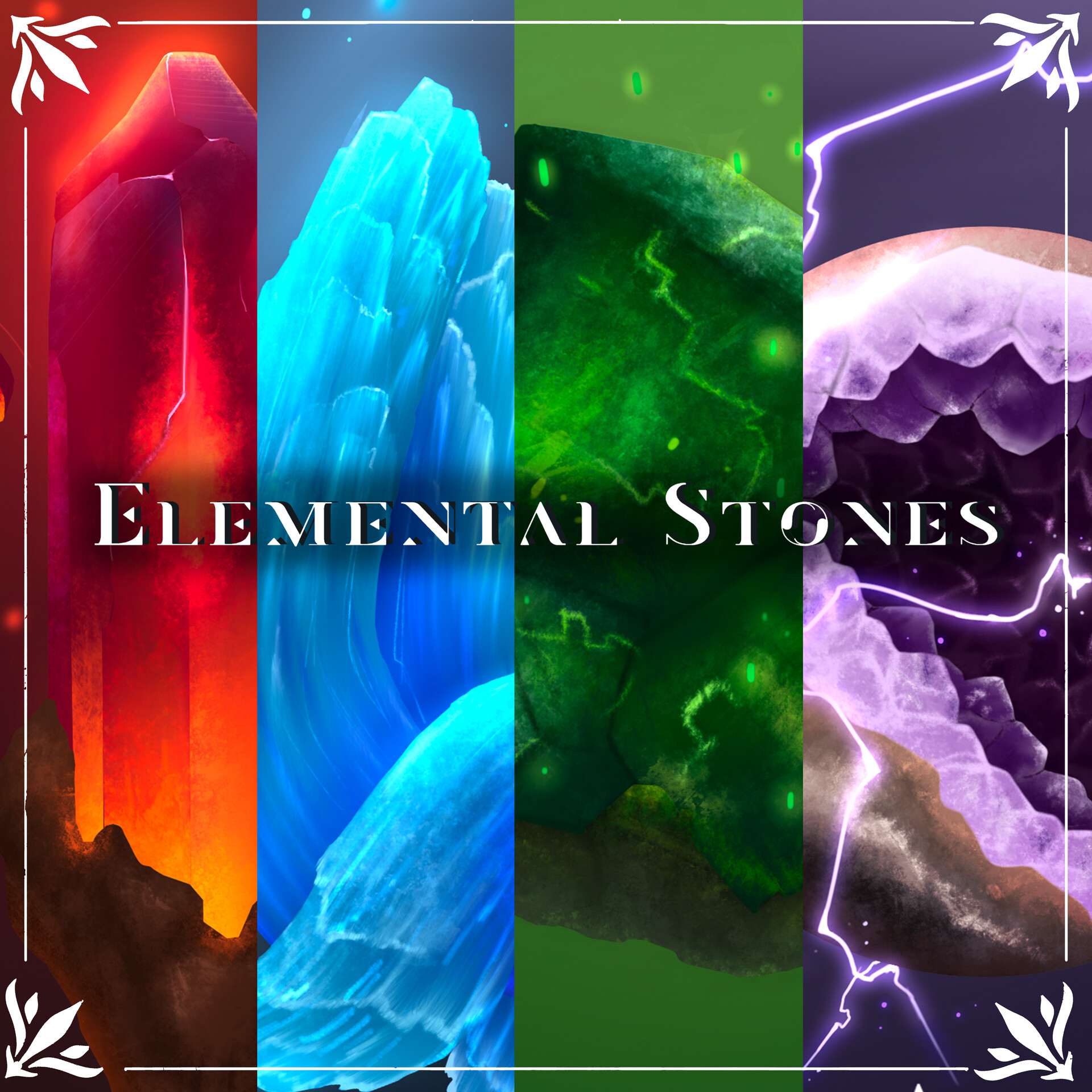 ArtStation - Rise of the Elements: Elemental Stones