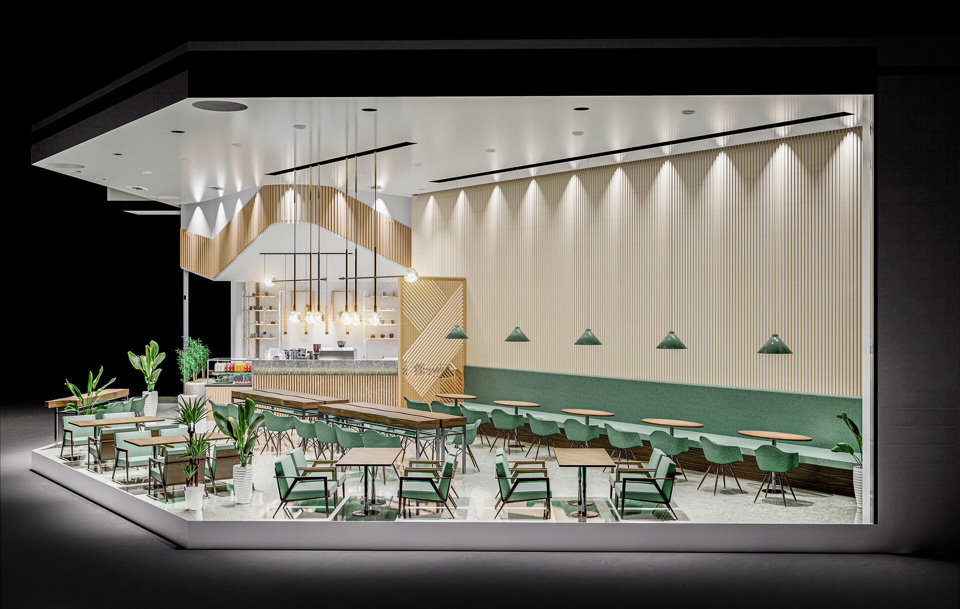 ArtStation - cafe render