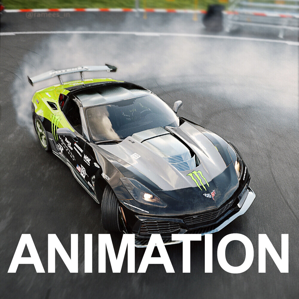 ArtStation - Corvette C7 Drift