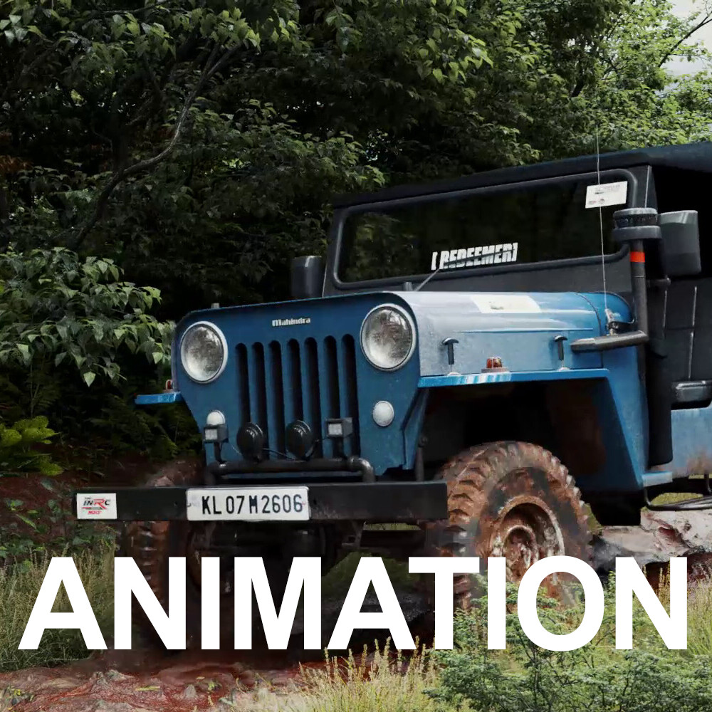ArtStation - Jeep Animation - Mahindra CL 500Di 4X4