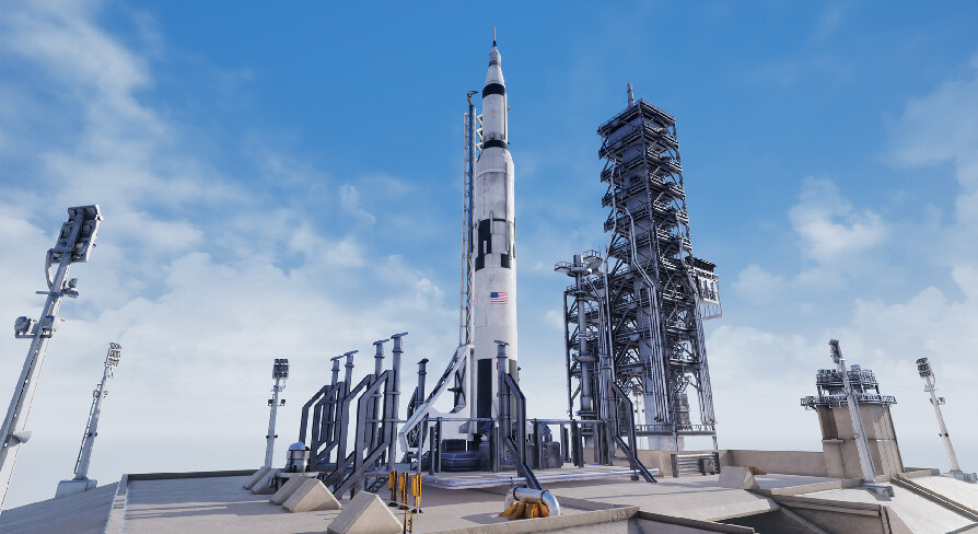 ArtStation - US Rocket Launch / Modular Environment
