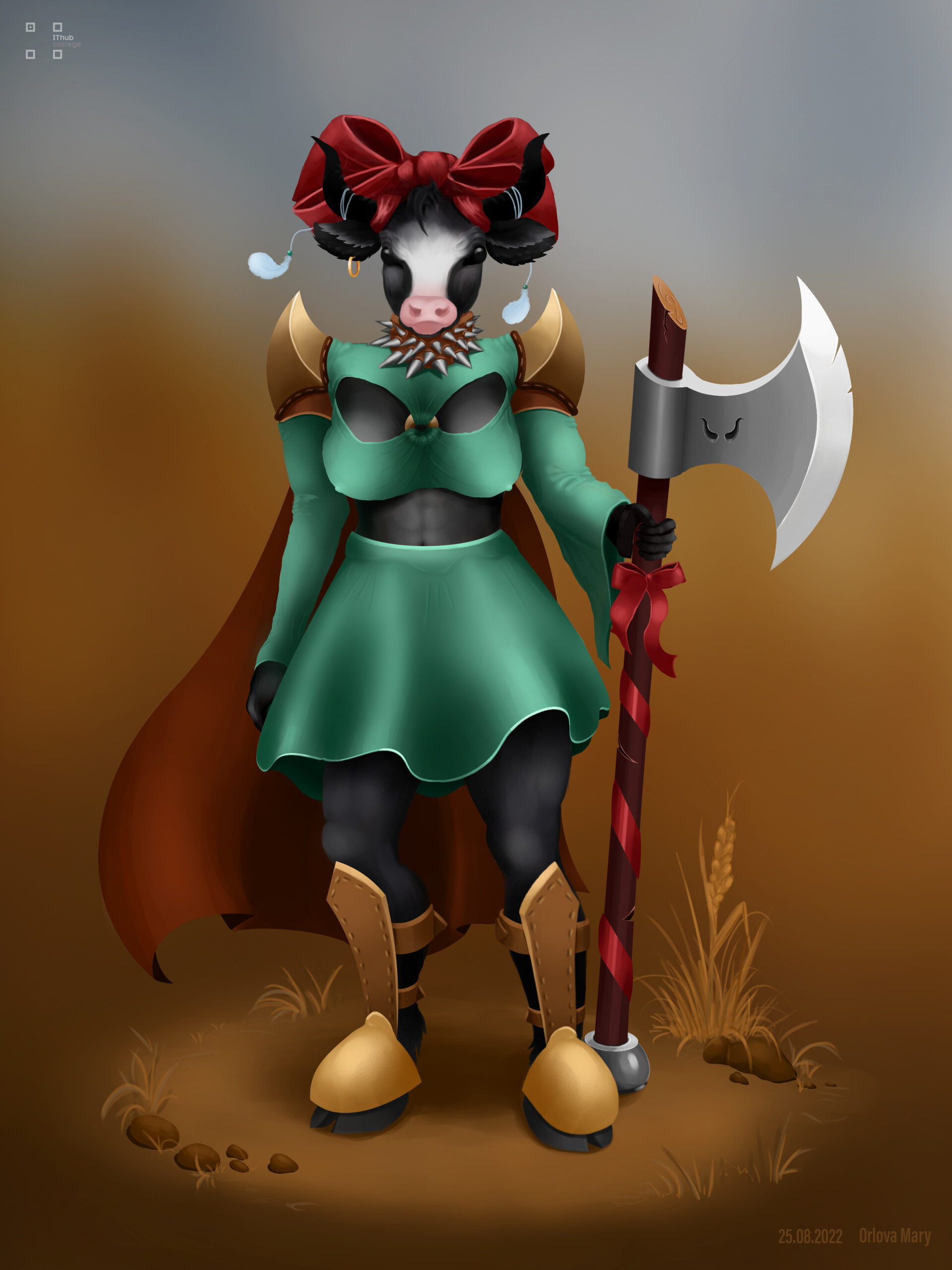 ArtStation - Warrior cow :3