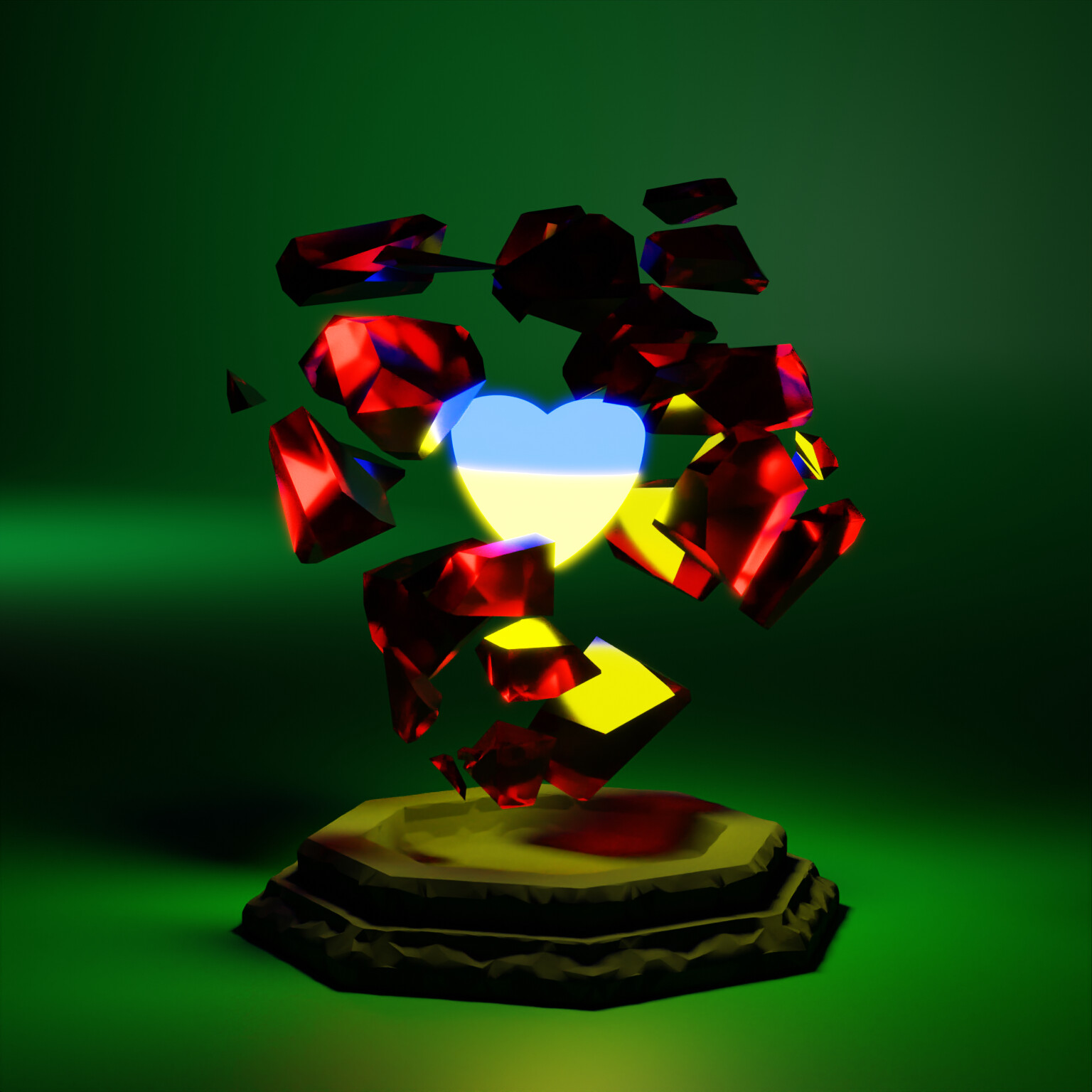 ArtStation - Heart in Gem beat