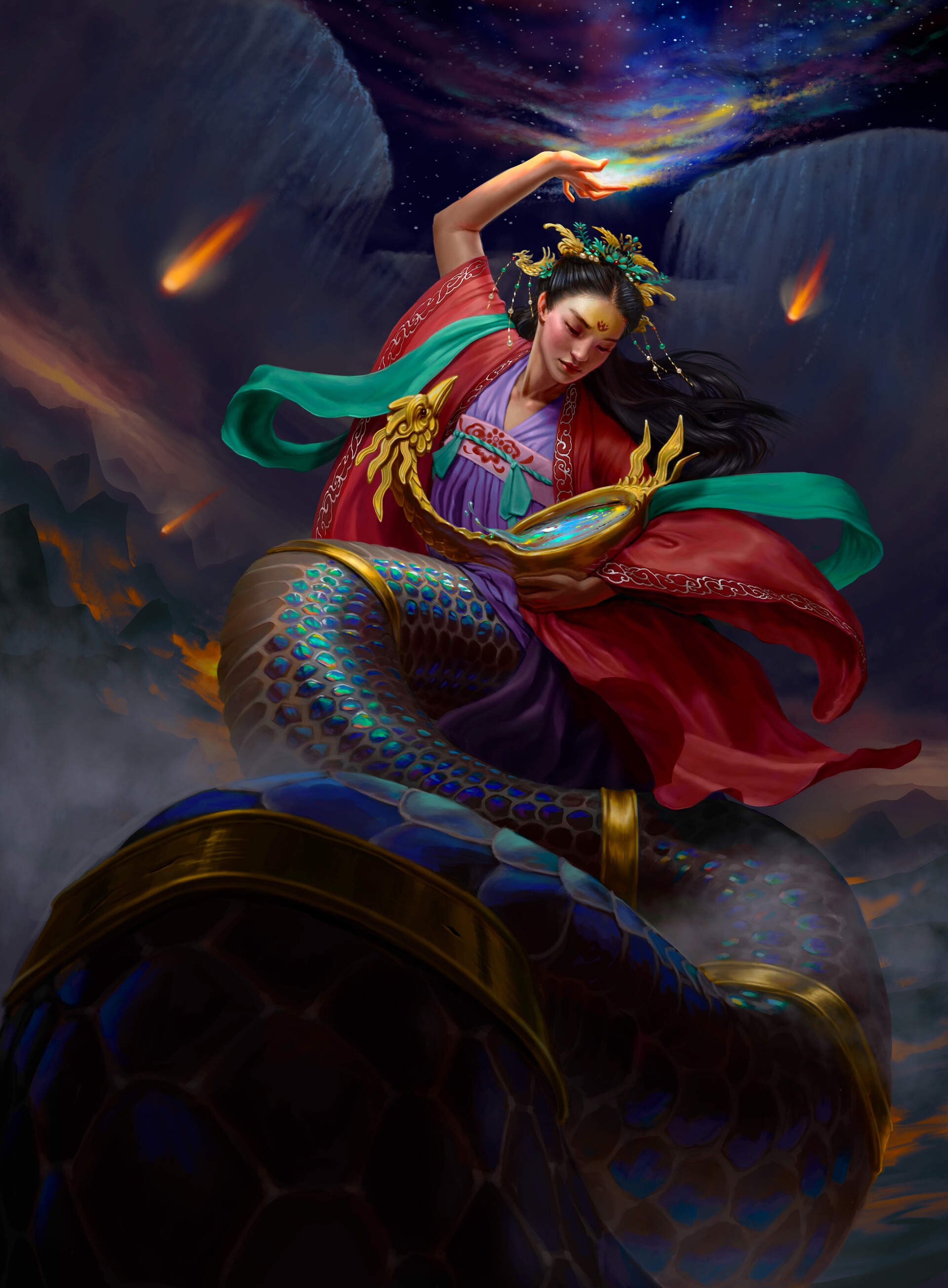 Wingfox workshop - 【Workshop】Fantasy Character Illustration: Nu Wa, the ...