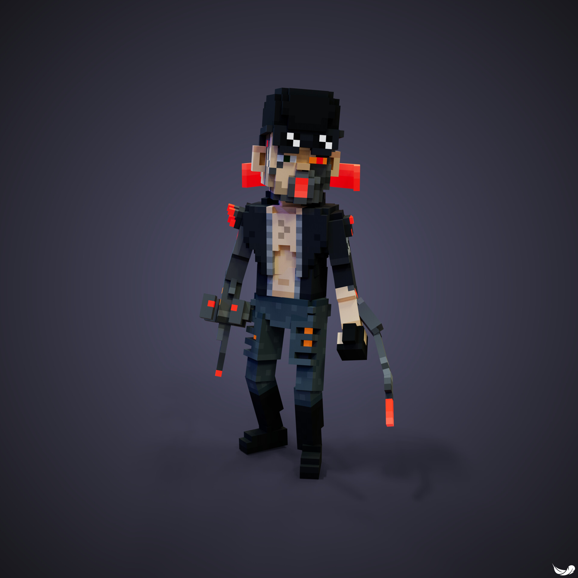 ArtStation - Voxel gaming characters for the Sandbox metaverse