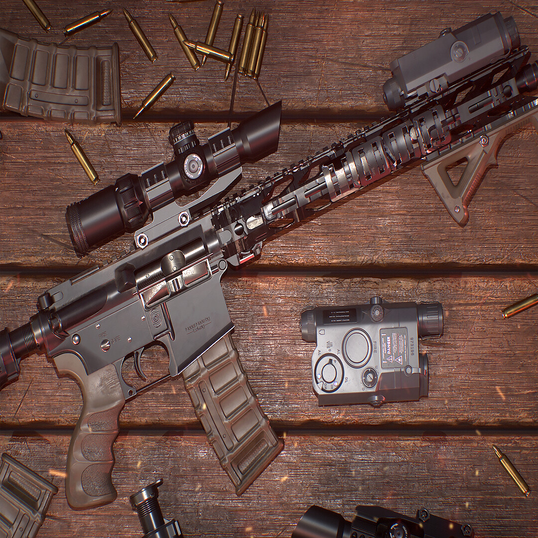 ArtStation - AR-15 Laser Scope