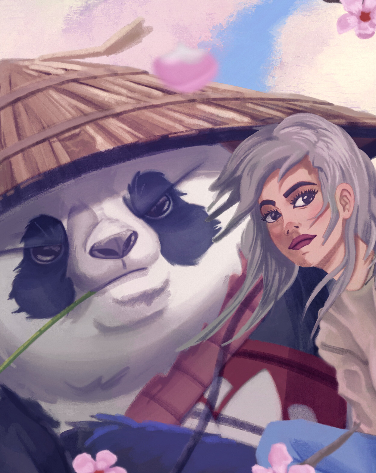 ArtStation - The girl and the panda