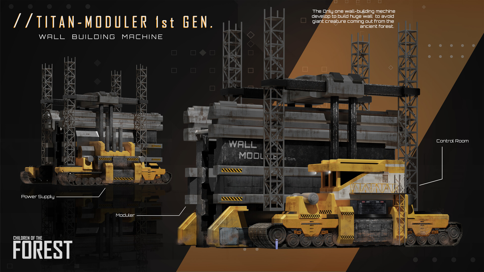 ArtStation - Concept Art Project： Children Of The Forest (Part II)