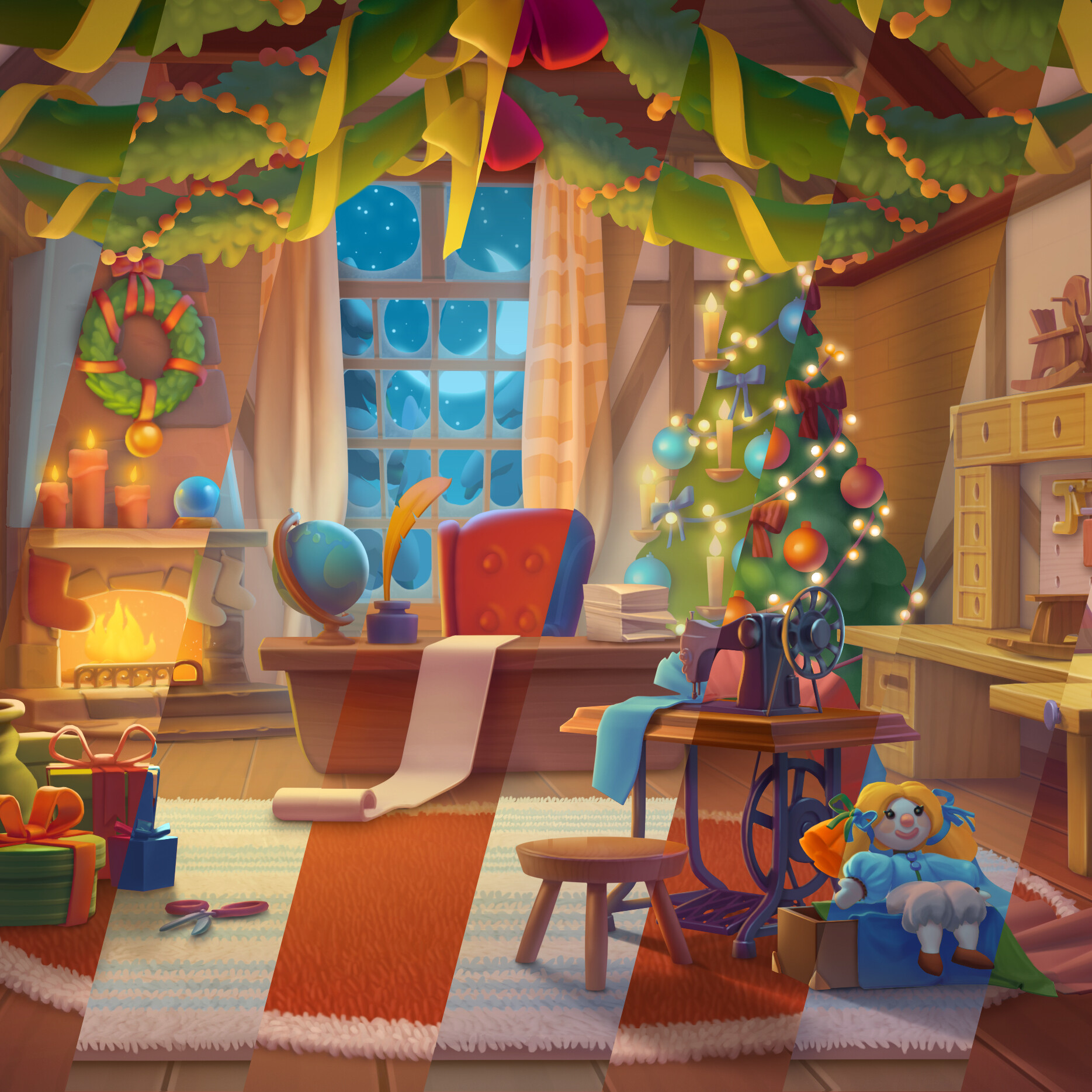 ArtStation - Cristmas room