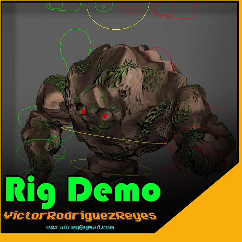 ArtStation - -Rock Golem Rig Demo-