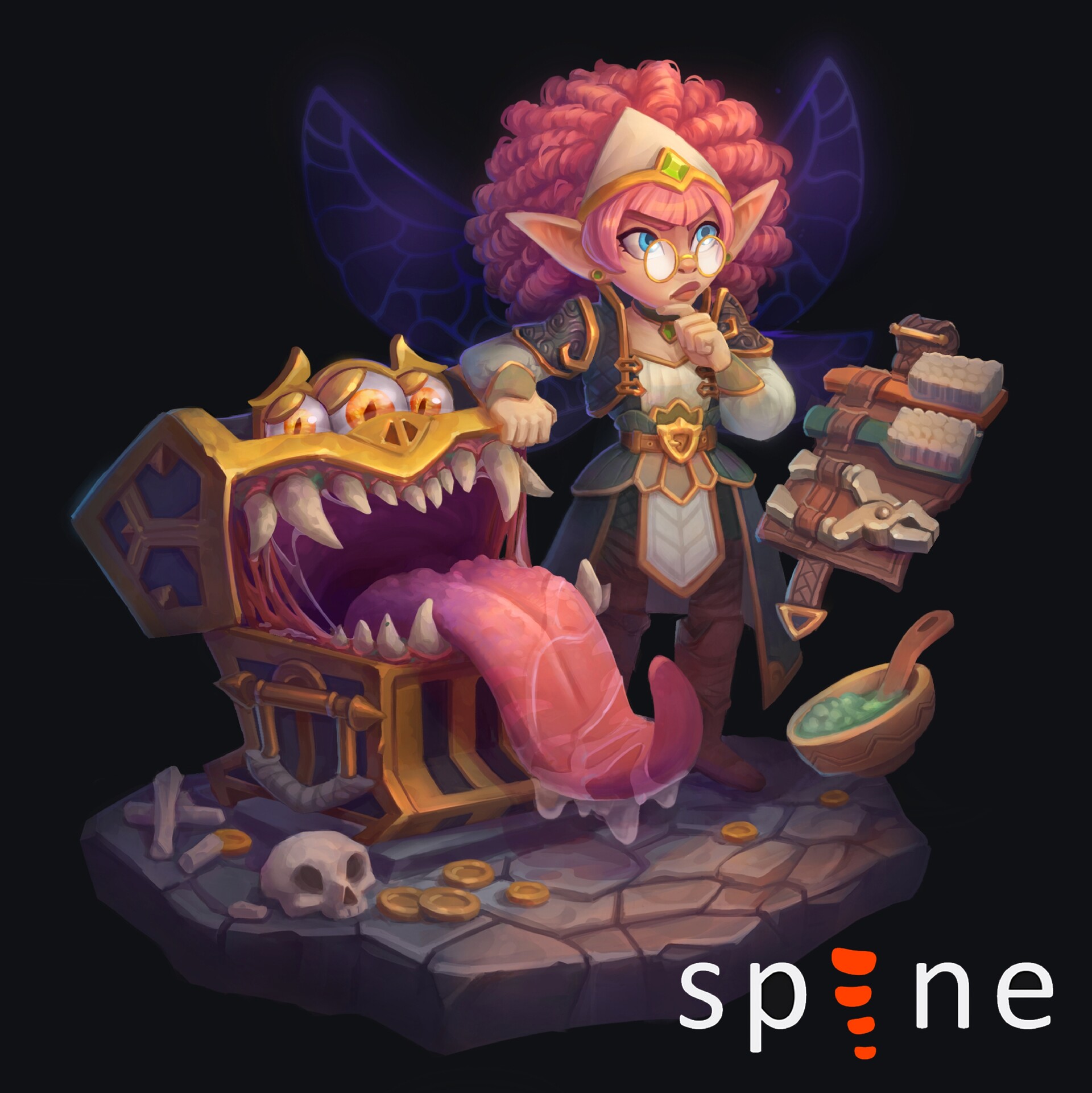 ArtStation - Mimic and Tooth Fairy 2d animation