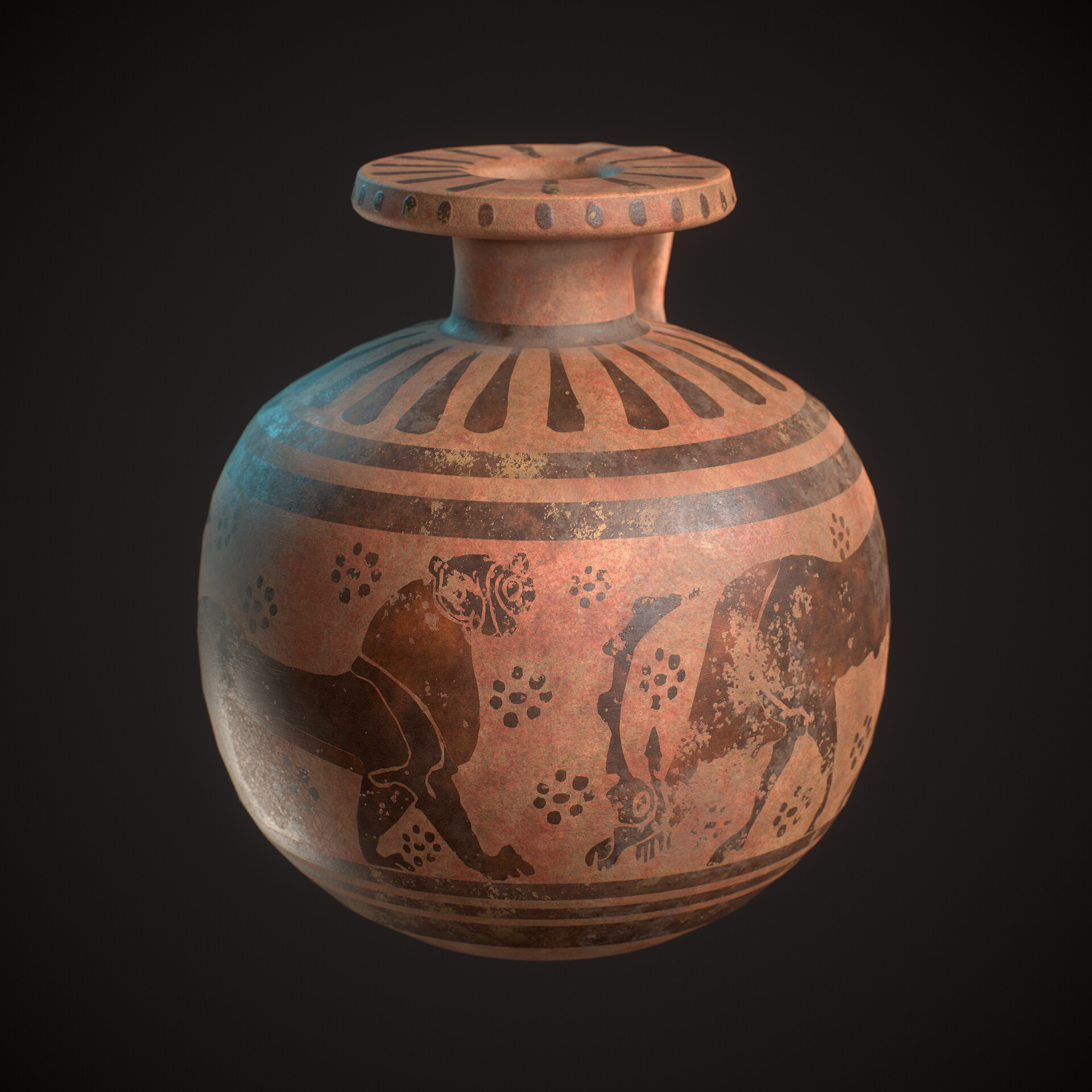 ArtStation - Etruscan-Corinthian Globular Aryballos