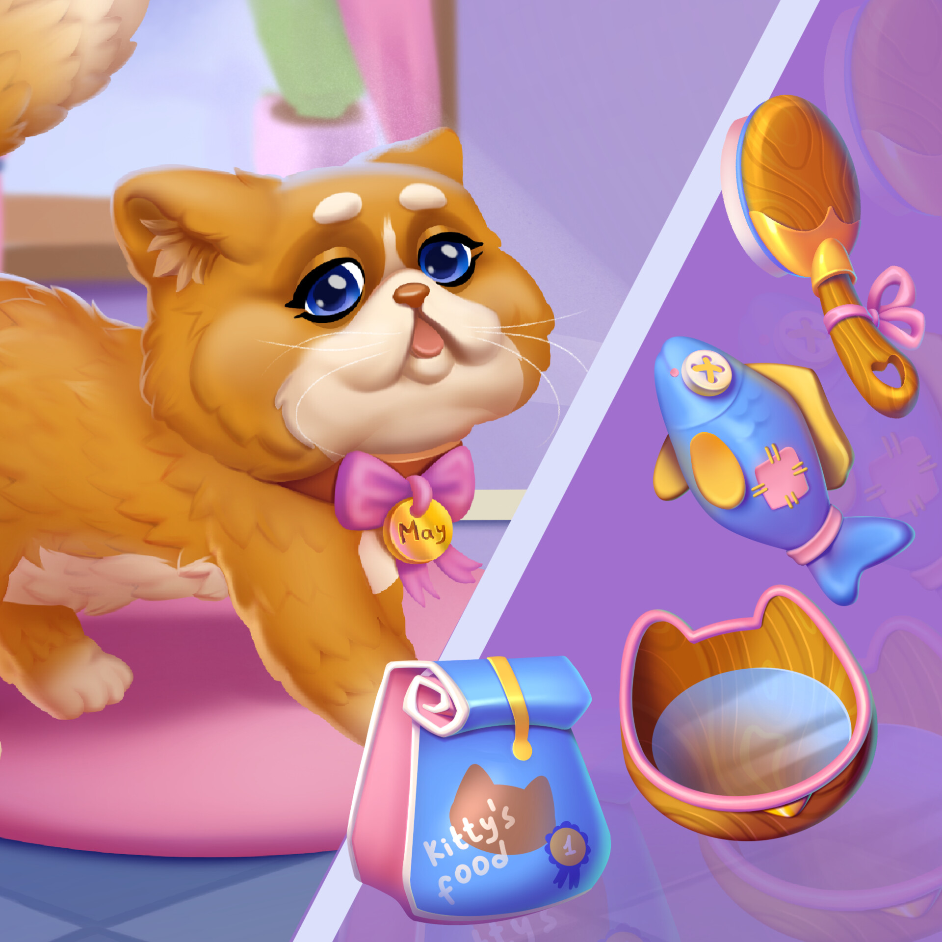 ArtStation - cat accessories props