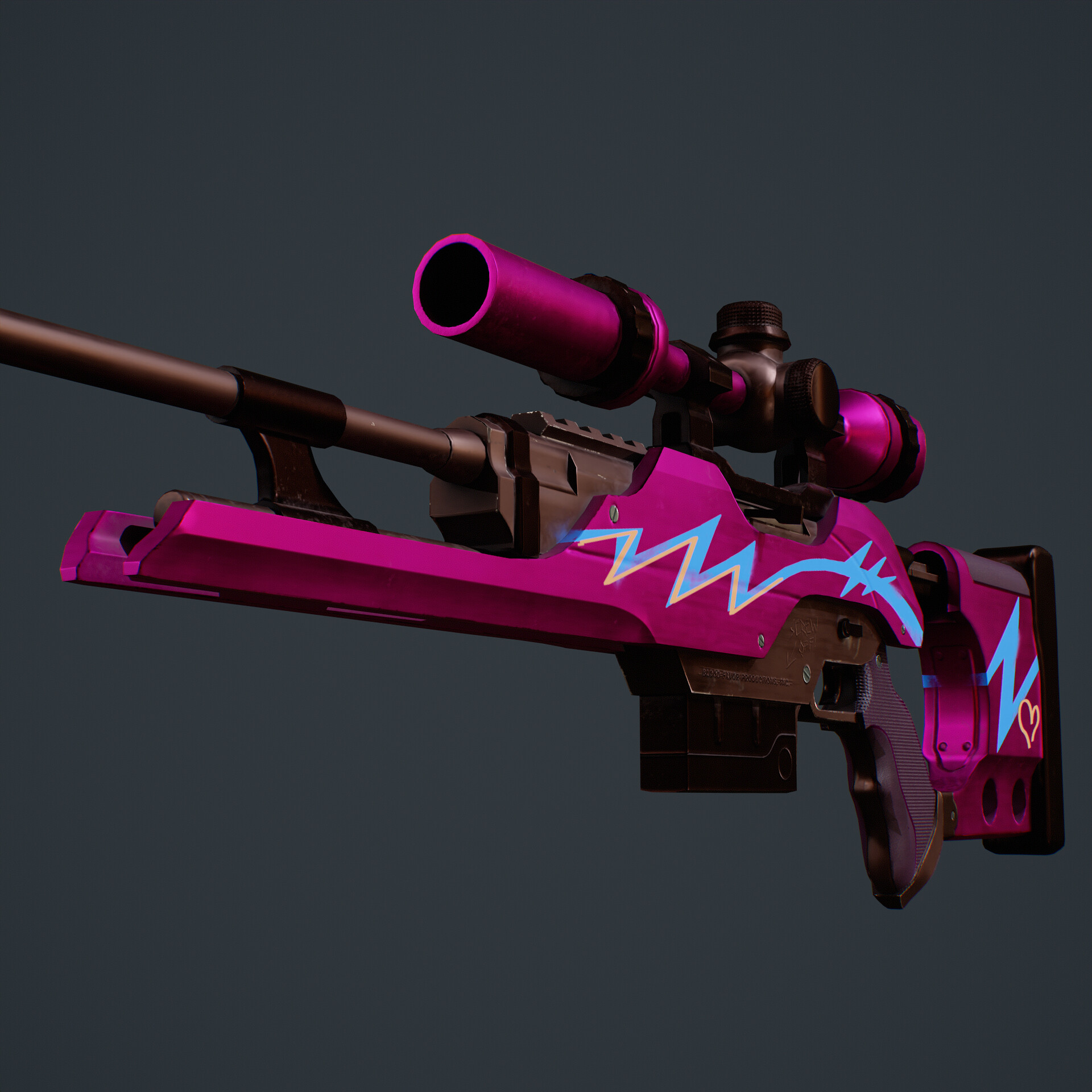 ArtStation - 80s Sniper Rifle