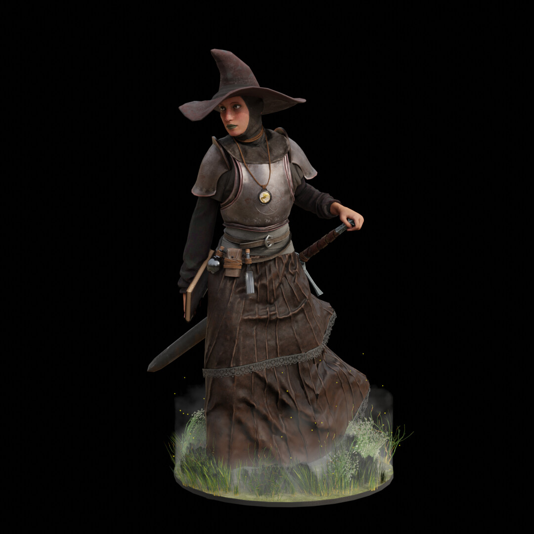 ArtStation - Witch/Knight 3D Character Design