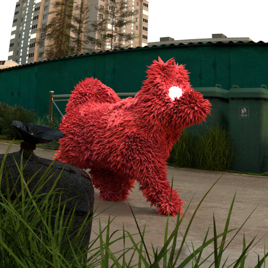 ArtStation - Some strange red dog