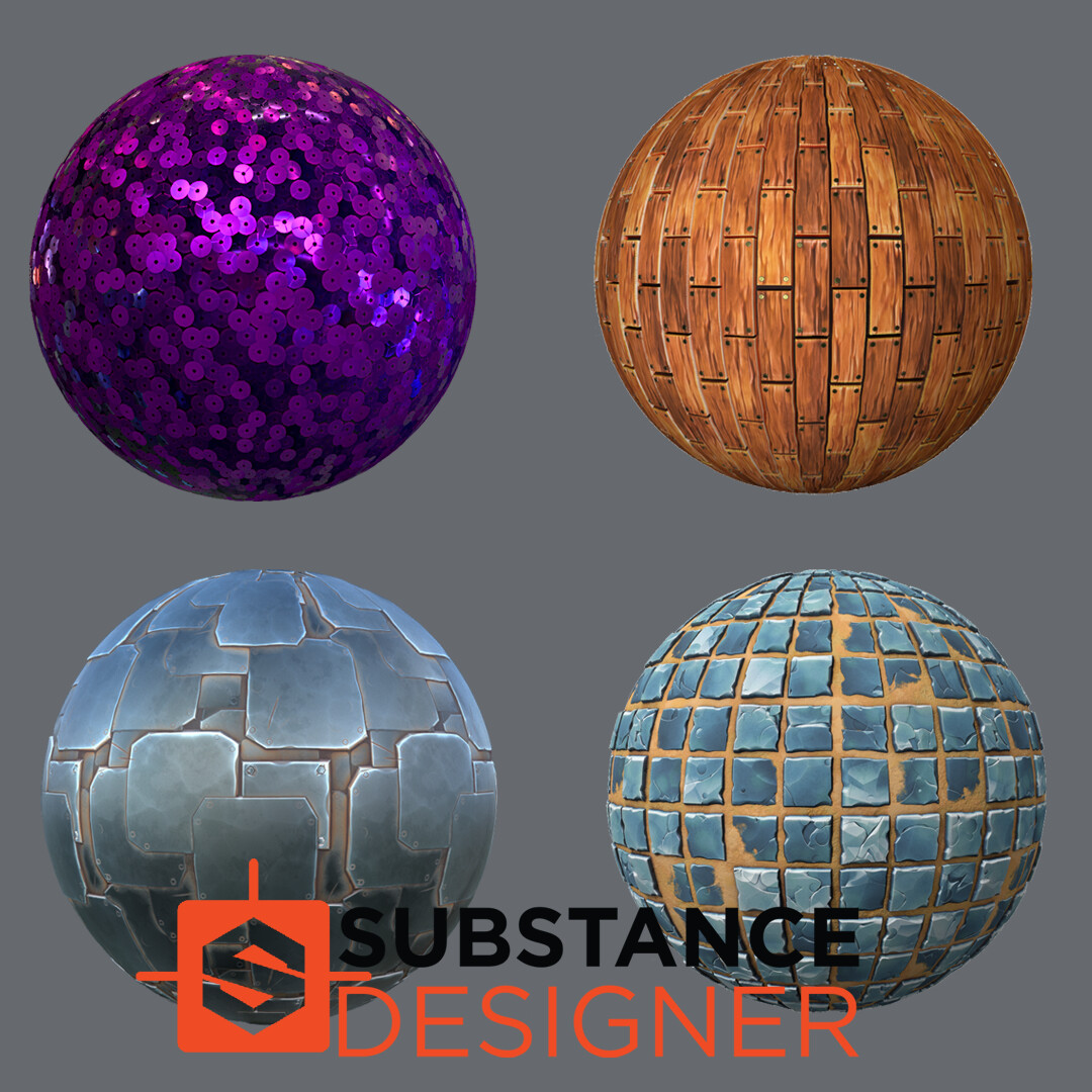ArtStation - Stylized materials (Substance Designer)