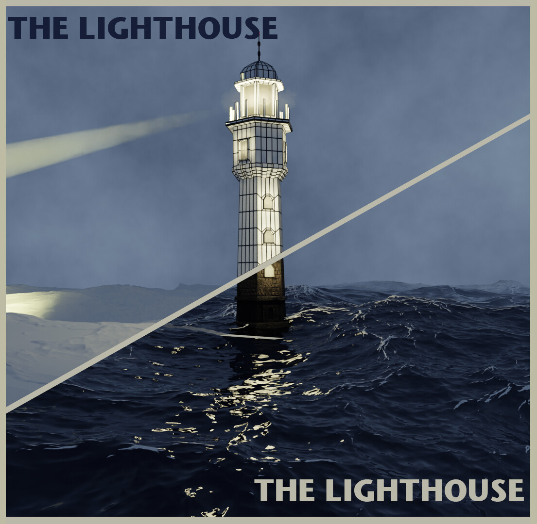 ArtStation - Lighthouse at sea