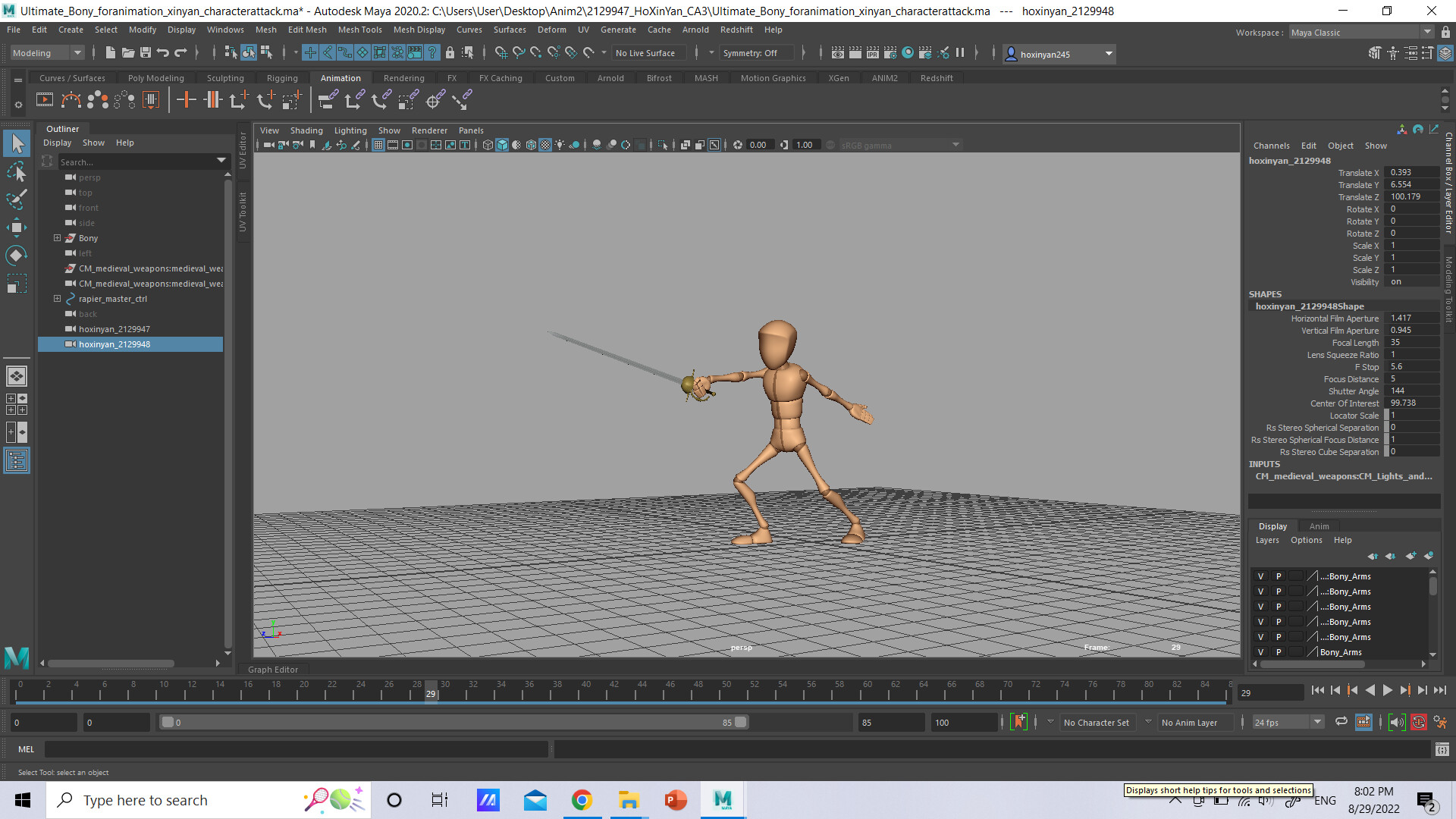 ArtStation - Attack and death animation