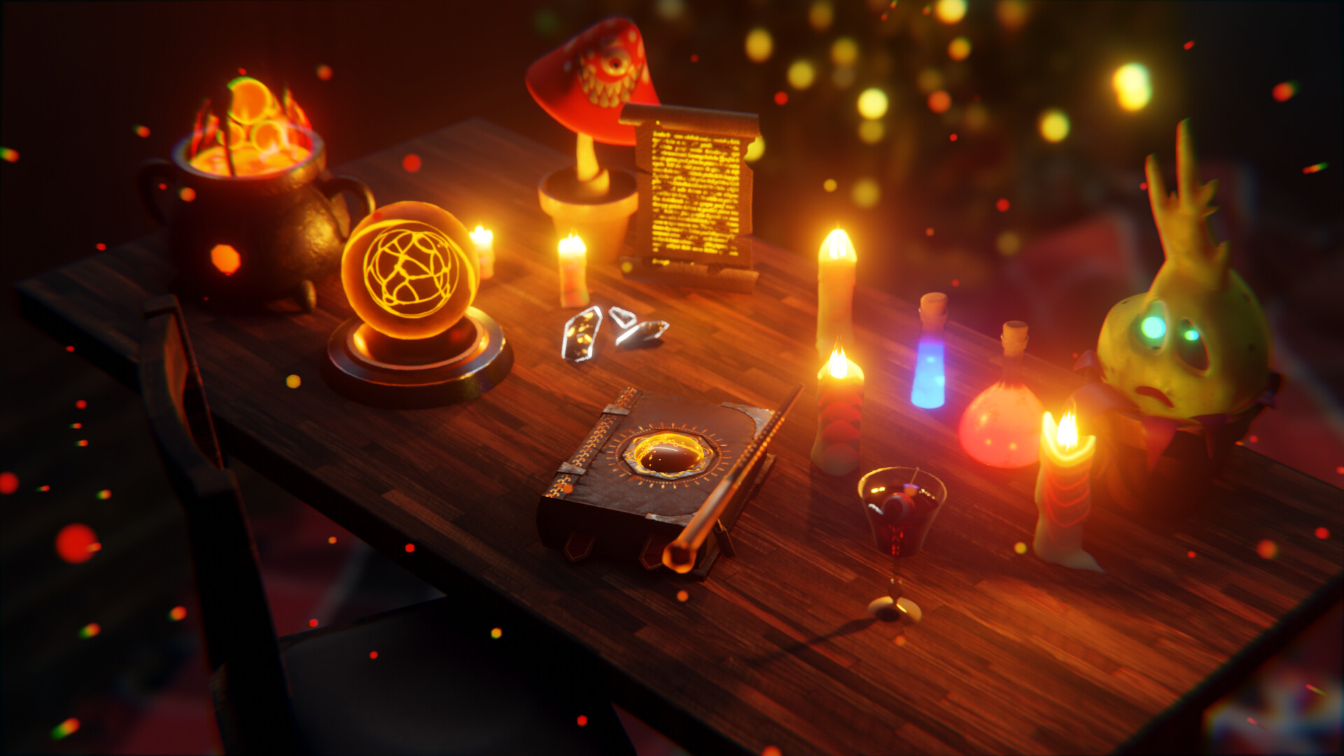 ArtStation - Wizard's Desk