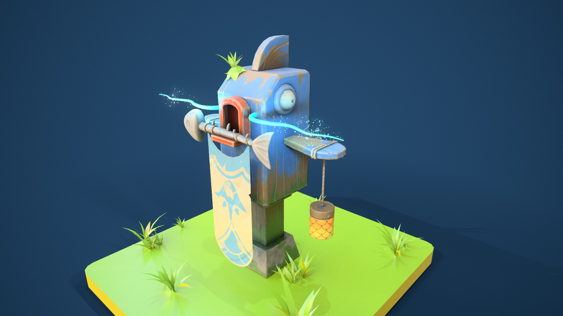 ArtStation - Fish Totem