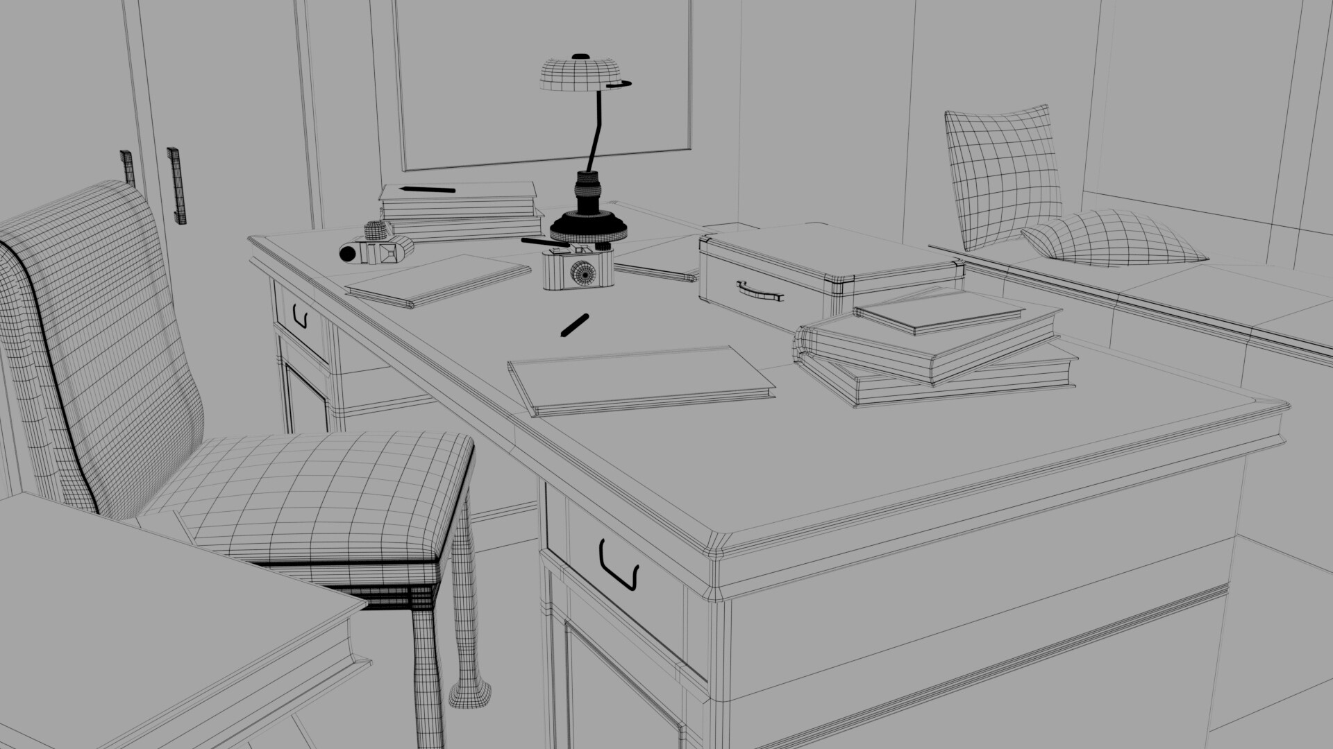 ArtStation - OLD OFFICE (Model, Texture, Light)