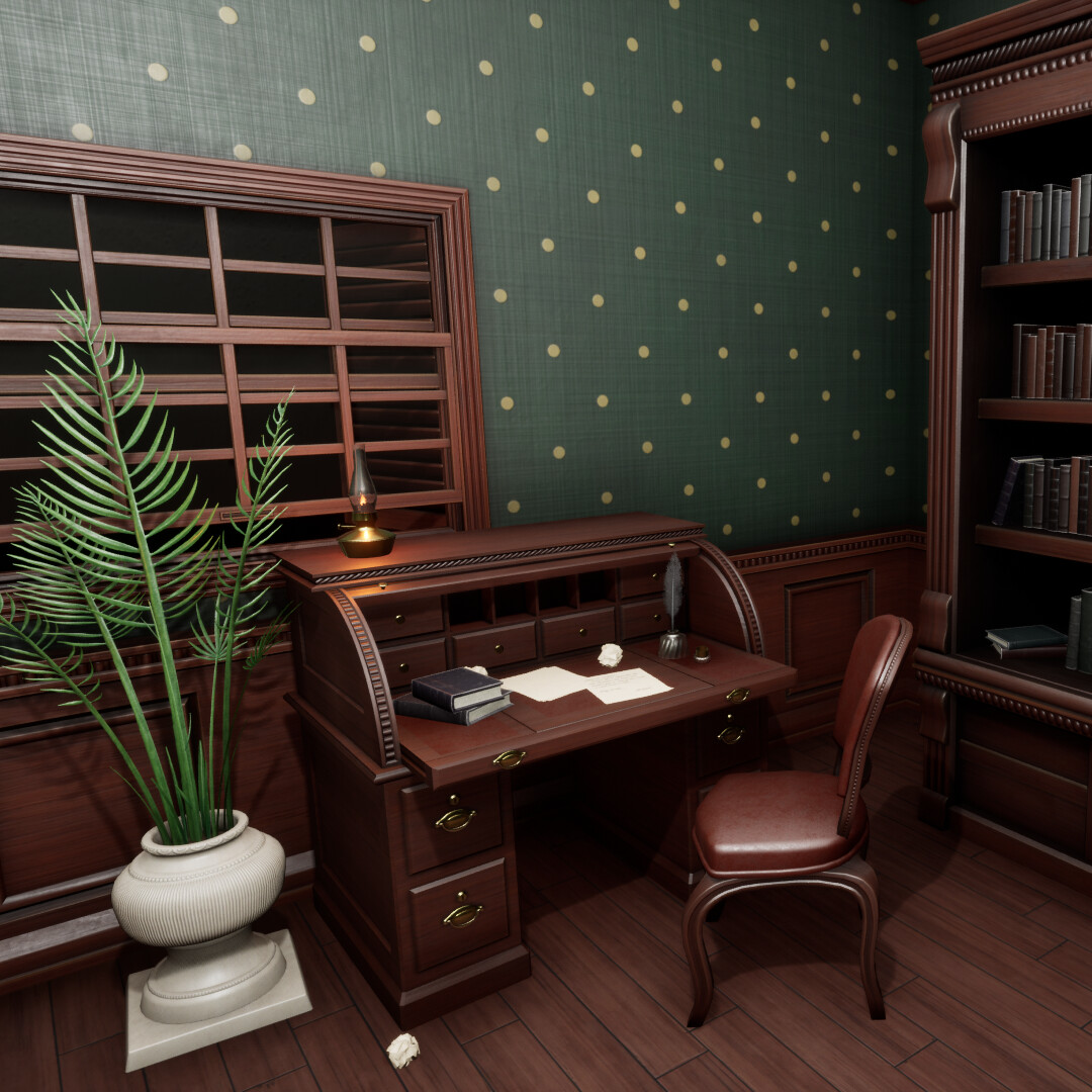 ArtStation - Victorian Study Room