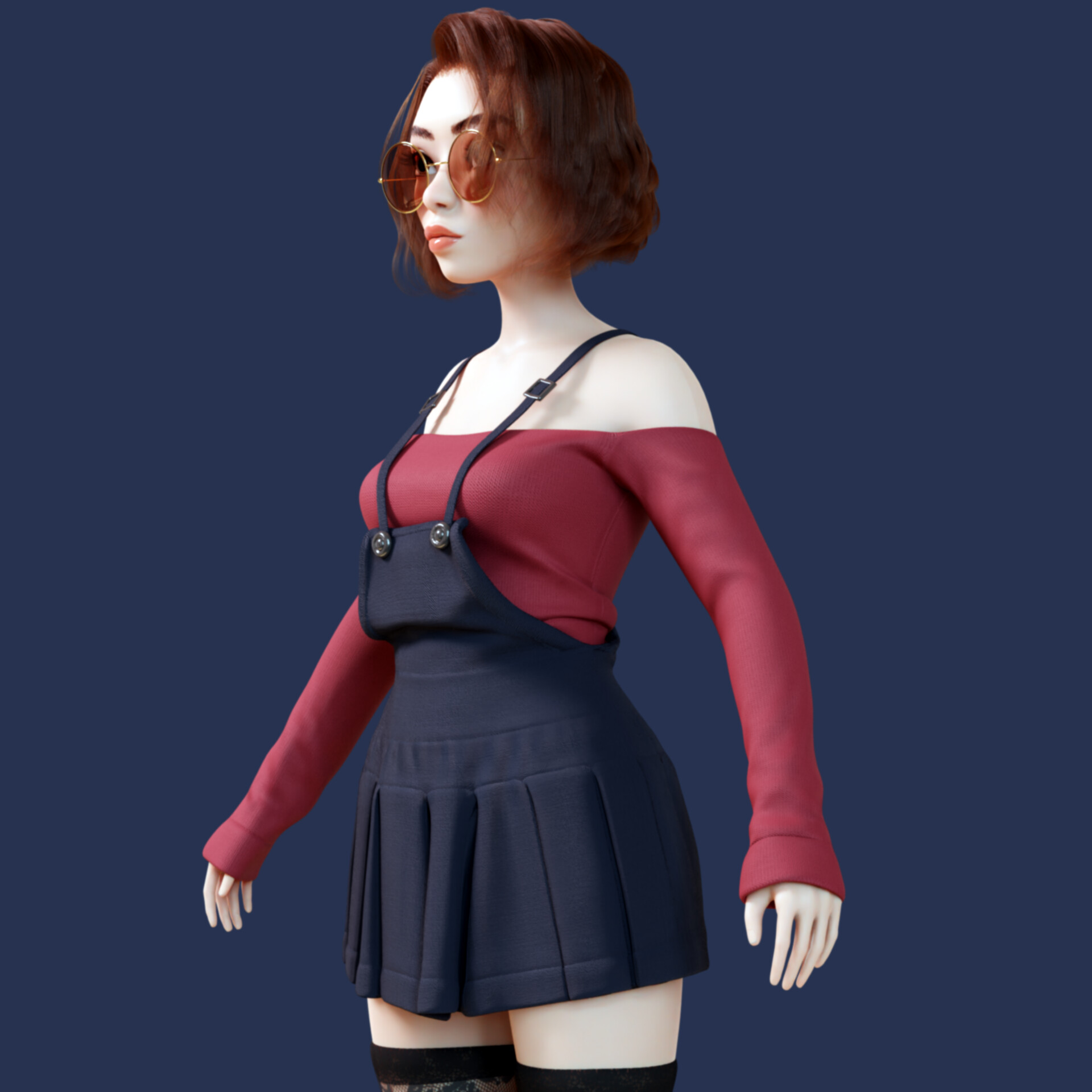 ArtStation - Rachel ( High quality stylized 3D female character)