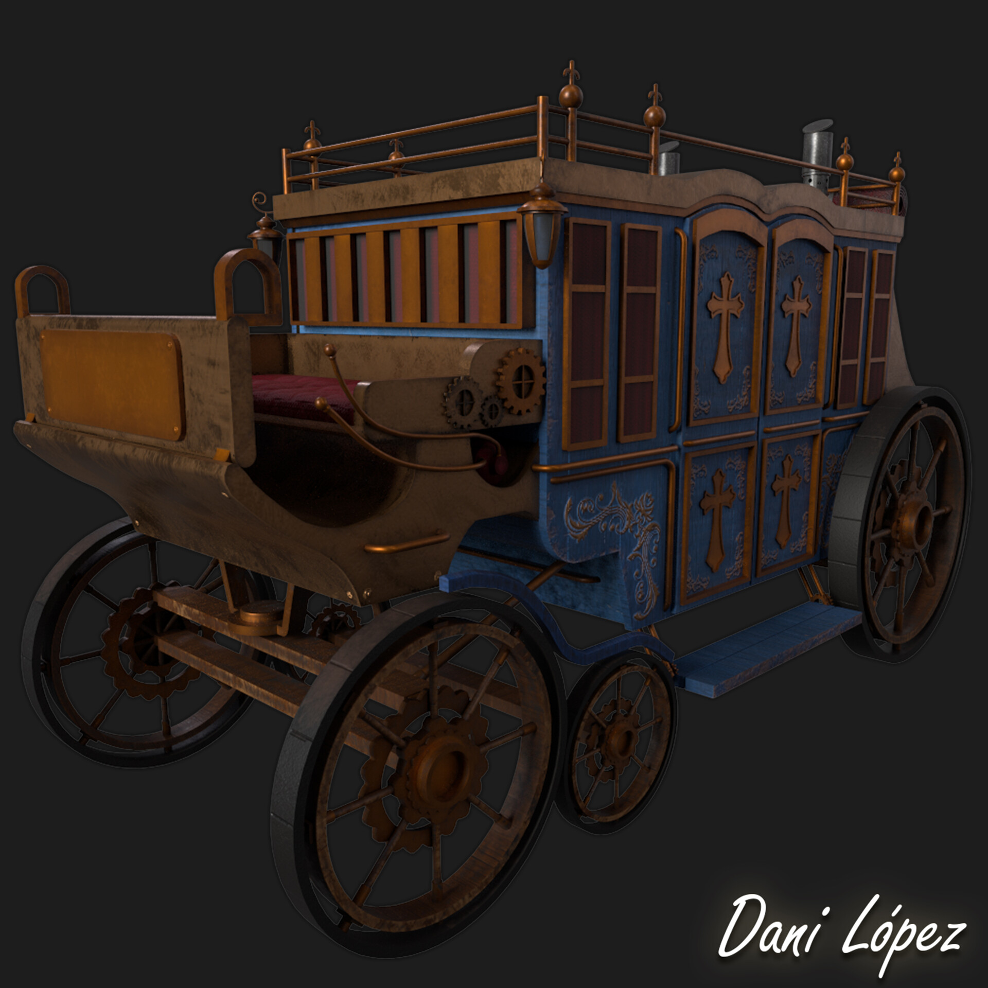 ArtStation - Steampunk cart