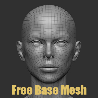 ArtStation - Female Base Mesh Realistic Free