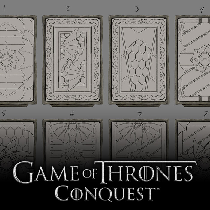 ArtStation - GoT:C - House of the Dragon Hero Card Concepts