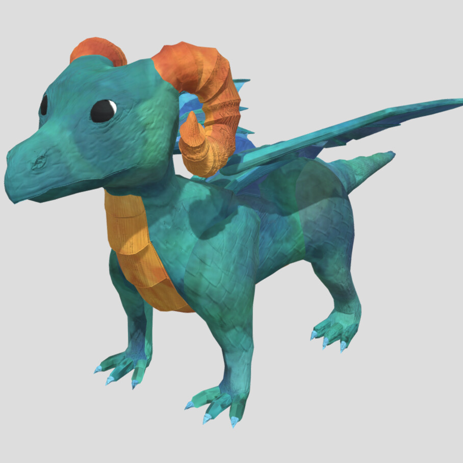 ArtStation - Cartoon Dragon