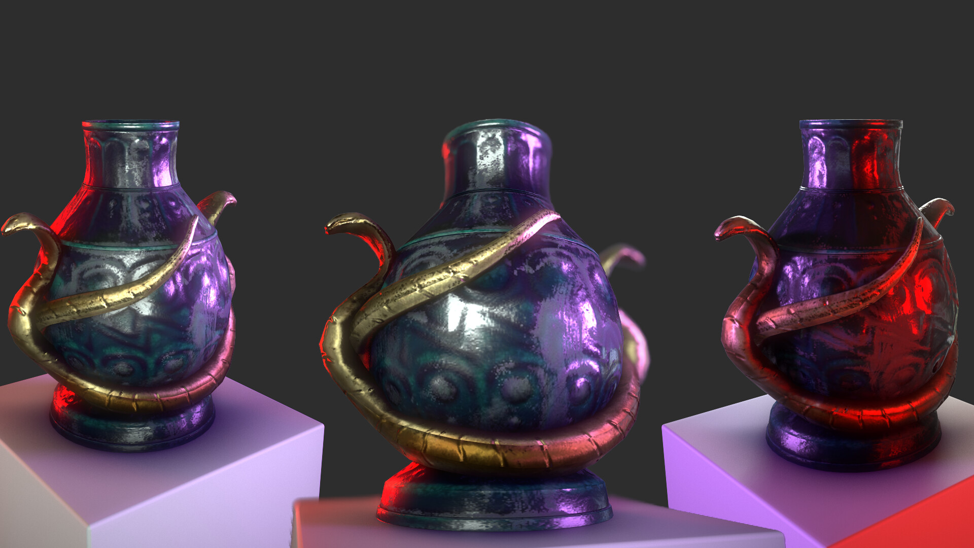 ArtStation - Ancient Snake Vase