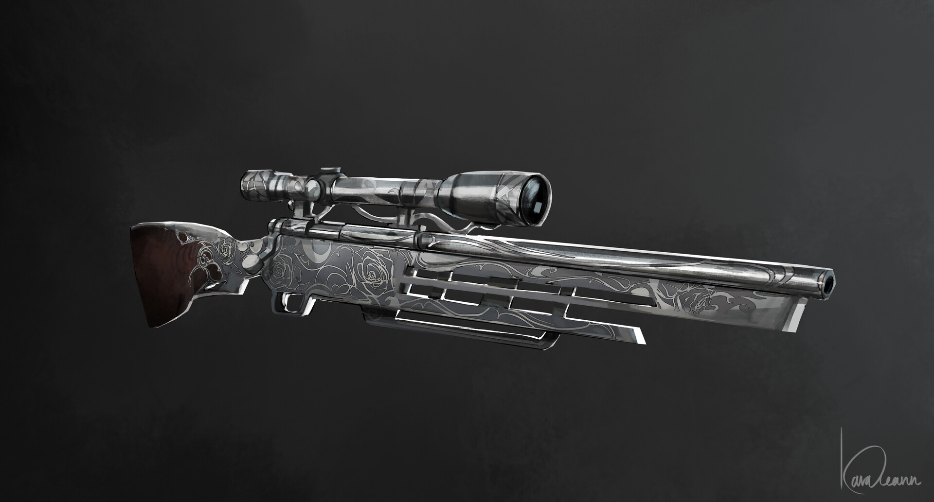 ArtStation - The Rose Rifle