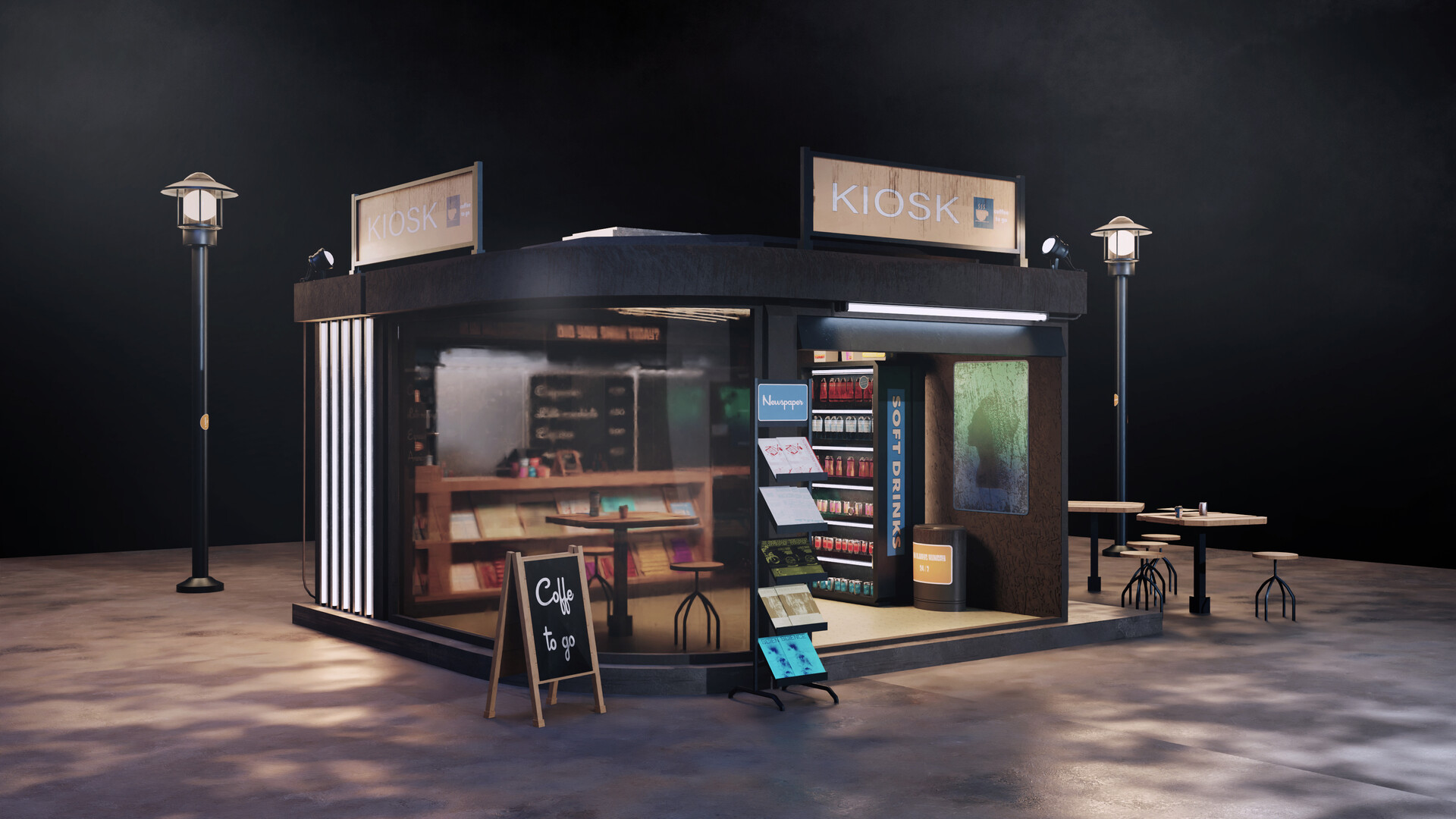 ArtStation - Kiosk Shop