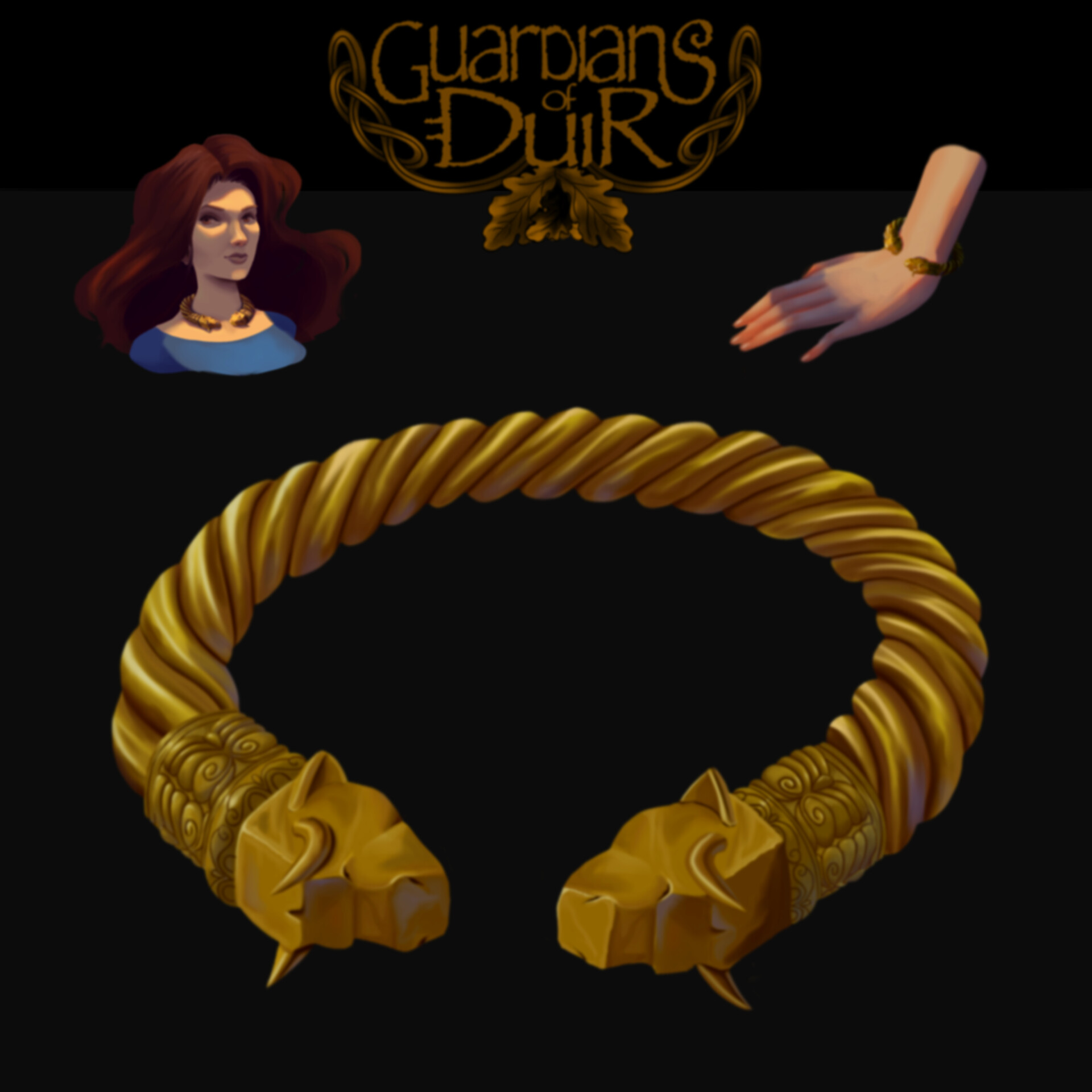 ArtStation - Guardians of Duir - Golden Torc