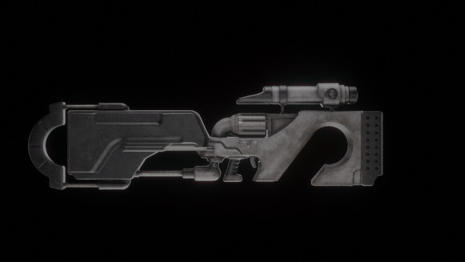 ArtStation - Angelic Rifle [Baroque/Yuganda Mousou Fan Concept Art]